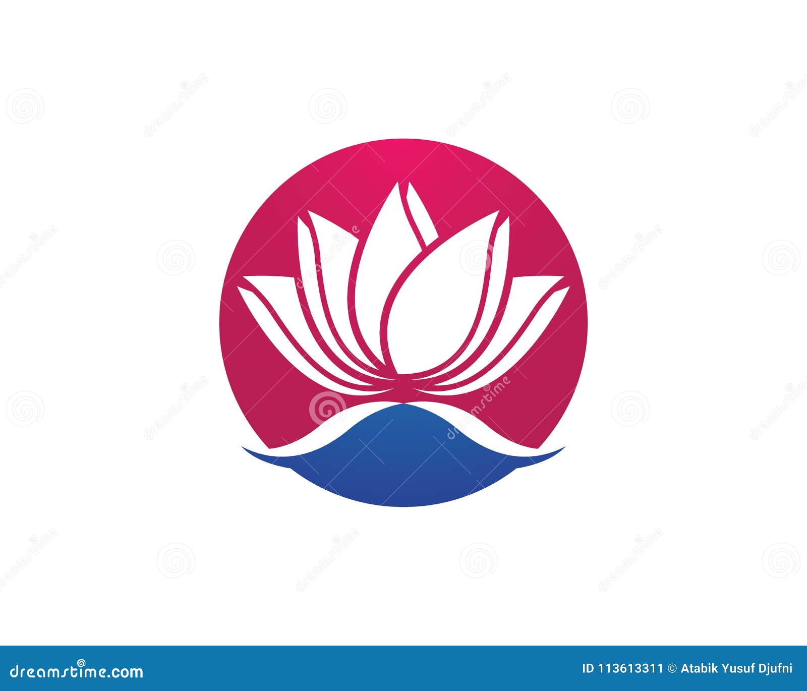 Icono del vector de Lotus ilustración del vector. Ilustración de icono ...