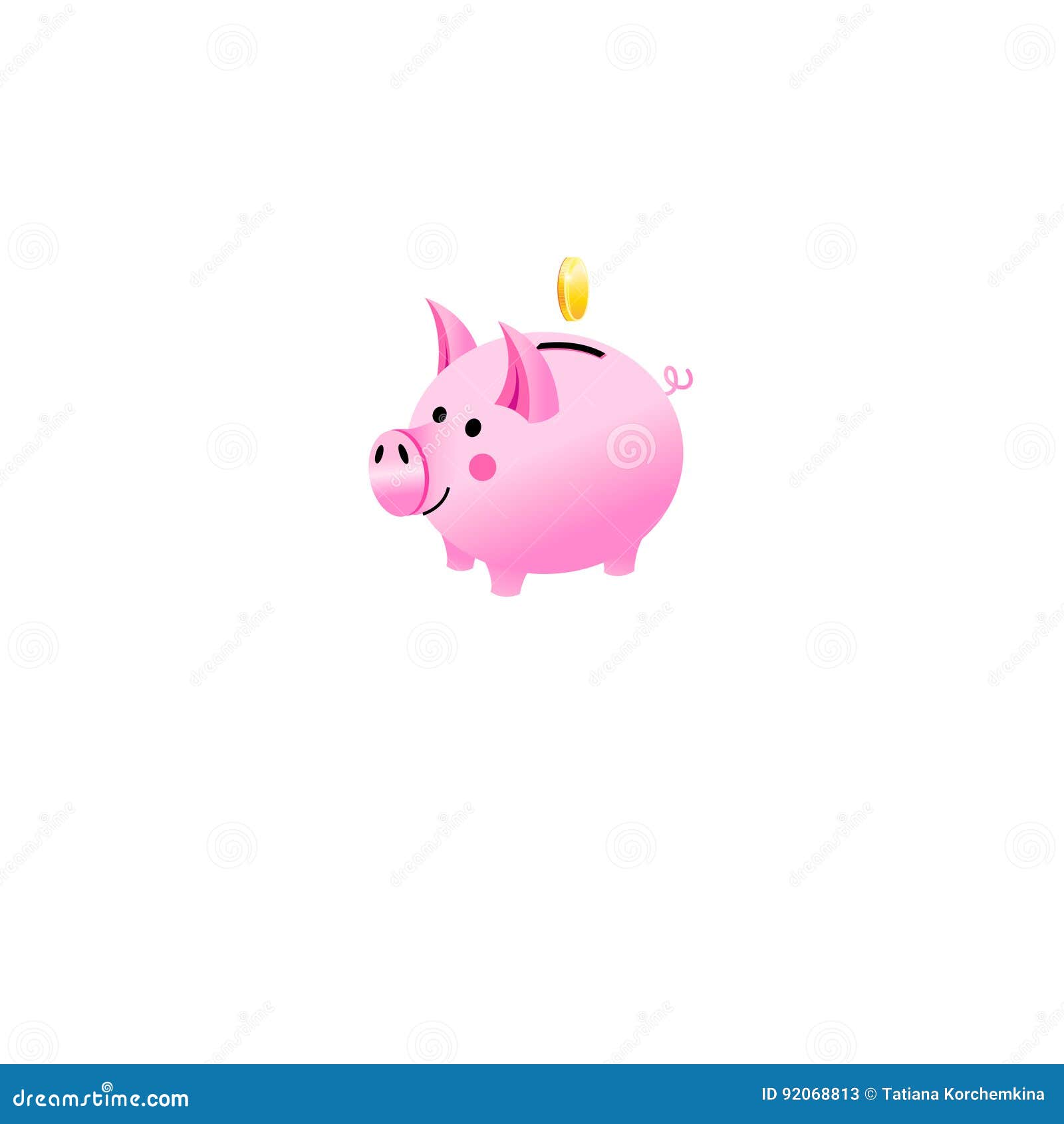 Icono Del Vector De Una Hucha Ilustración del Vector - Ilustración de ...