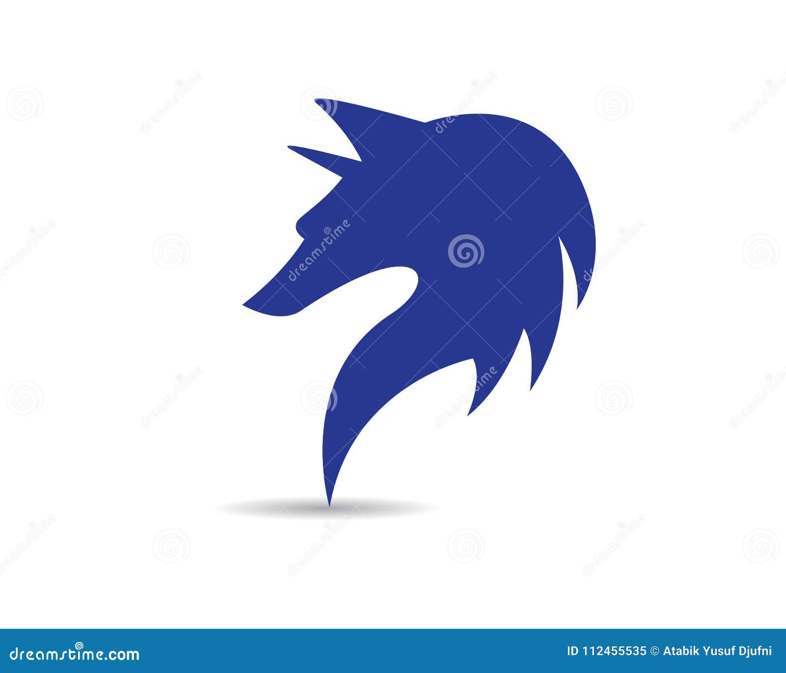 Icono Del Vector De Wolf Logo Template Ilustración del Vector - Ilustración de astuto, silueta ...