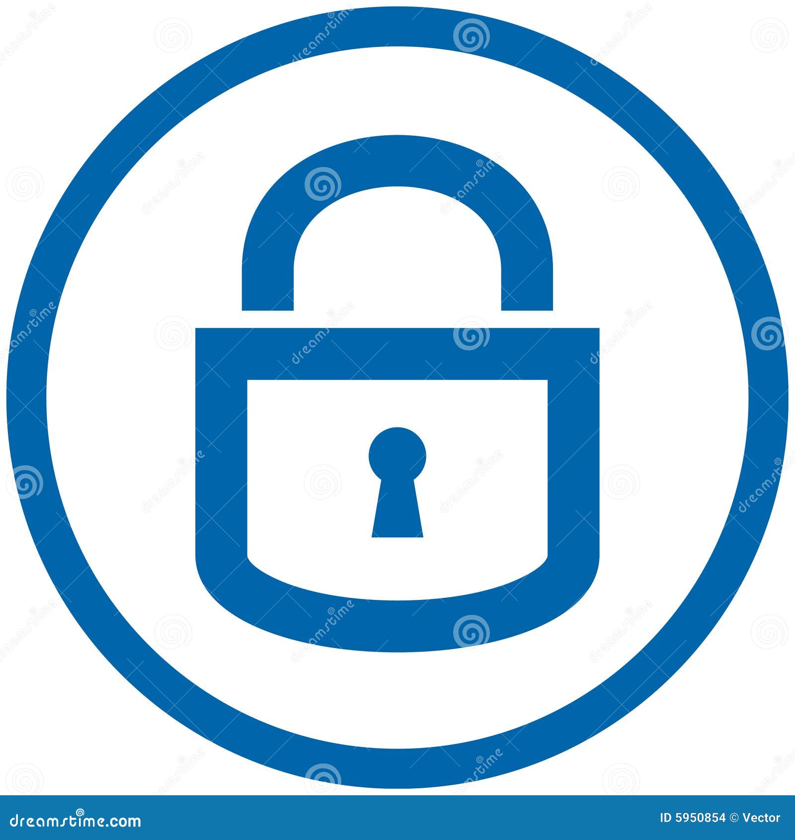 Icono Del Vector Del Candado Ilustración del Vector - Ilustración de ...