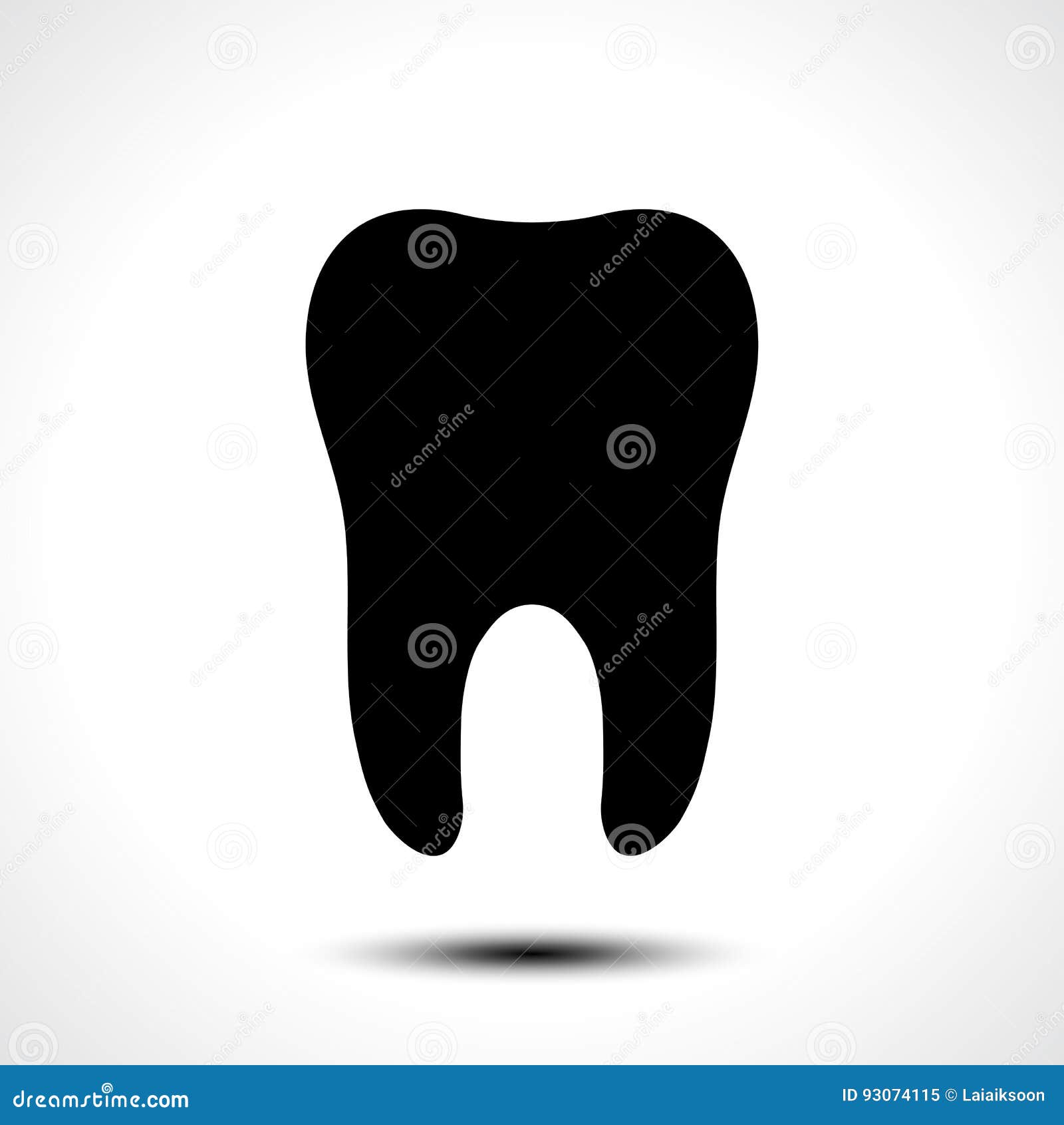 Icono Del Vector Del Diente Ilustración del Vector - Ilustración de ...