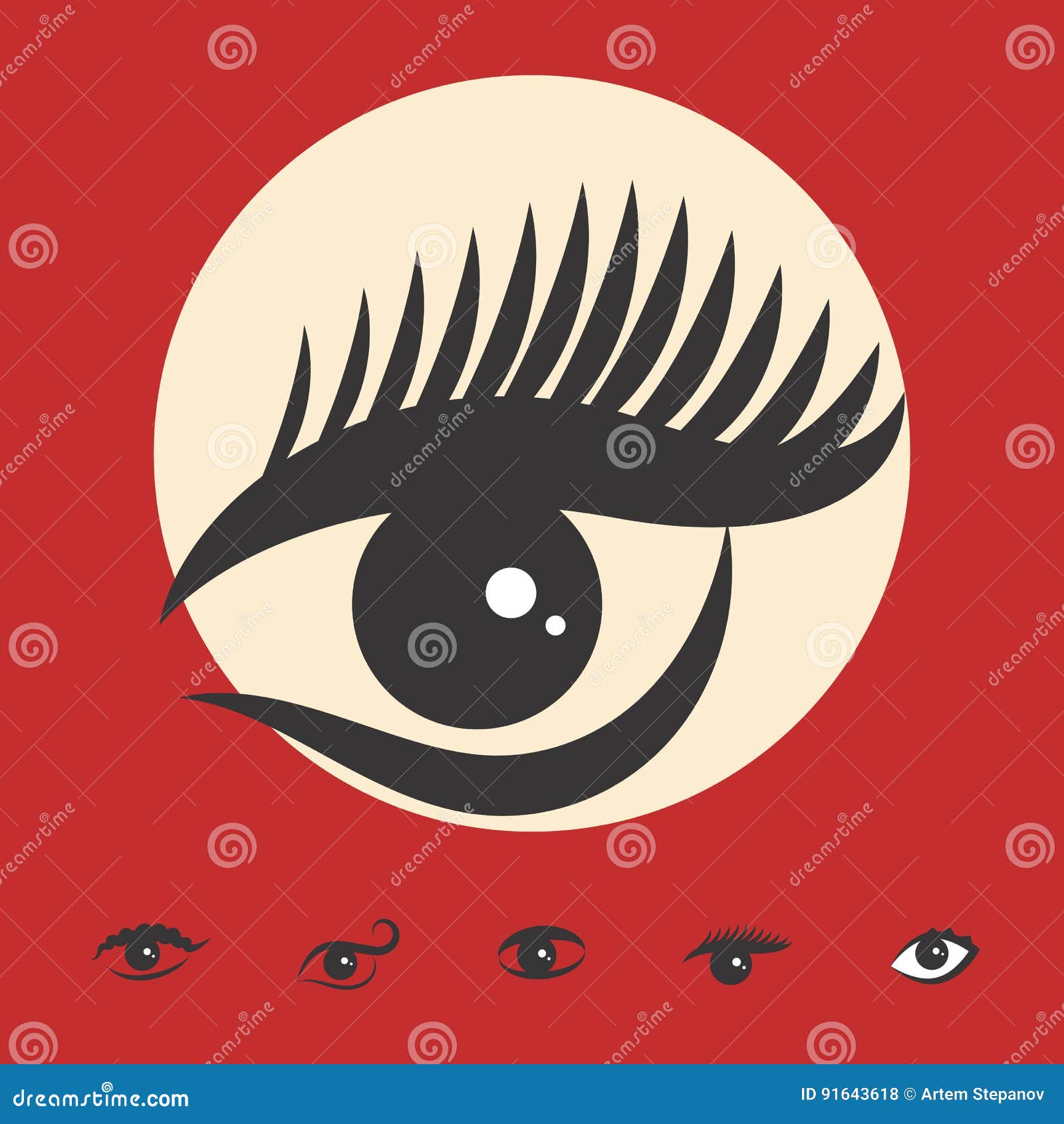 Icono Del Vector Del Ojo Simple Ilustración del Vector - Ilustración de ...