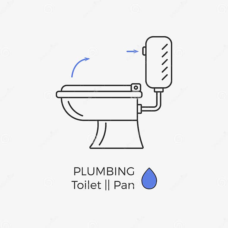 Icono Del Vector Del Retrete Ilustración del Vector - Ilustración de ...