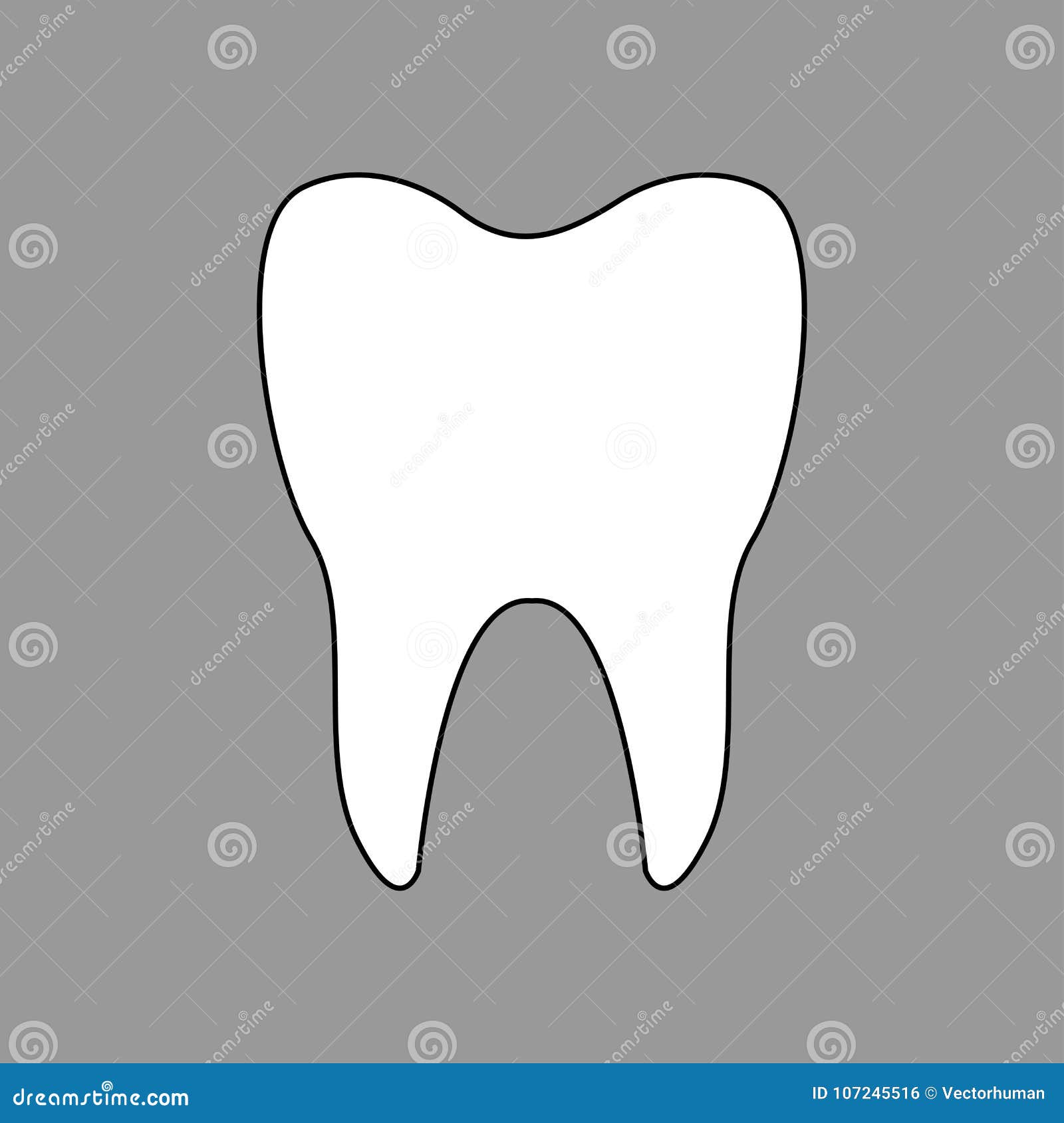 Icono Del Vector Del Diente Ilustración del Vector - Ilustración de ...