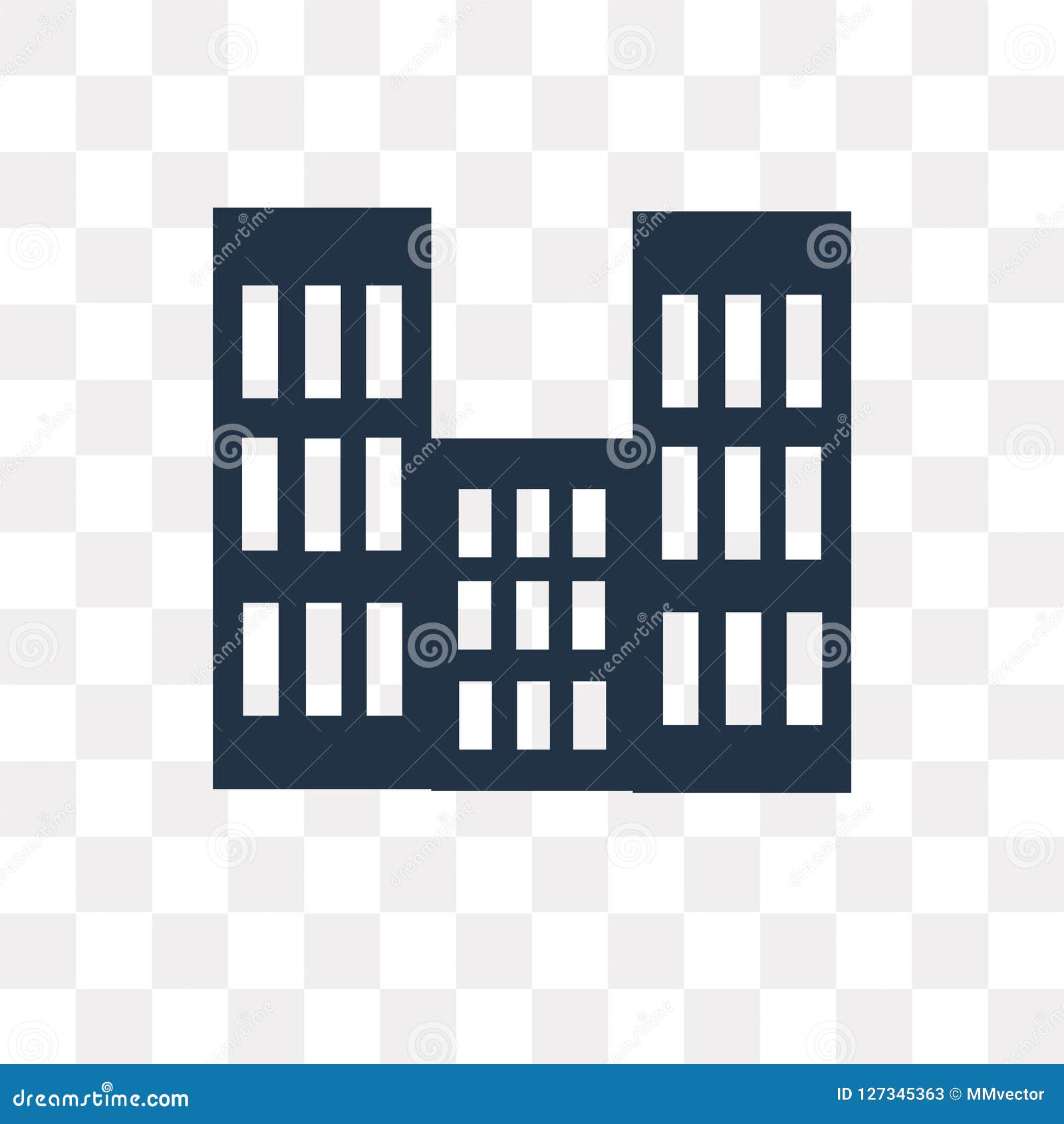 Icono Del Vector Del Edificio Aislado En El Fondo Transparente, Buildin ...