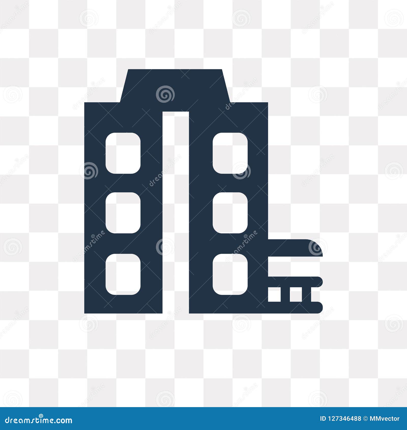 Icono Del Vector Del Edificio Aislado En El Fondo Transparente, Buildin ...