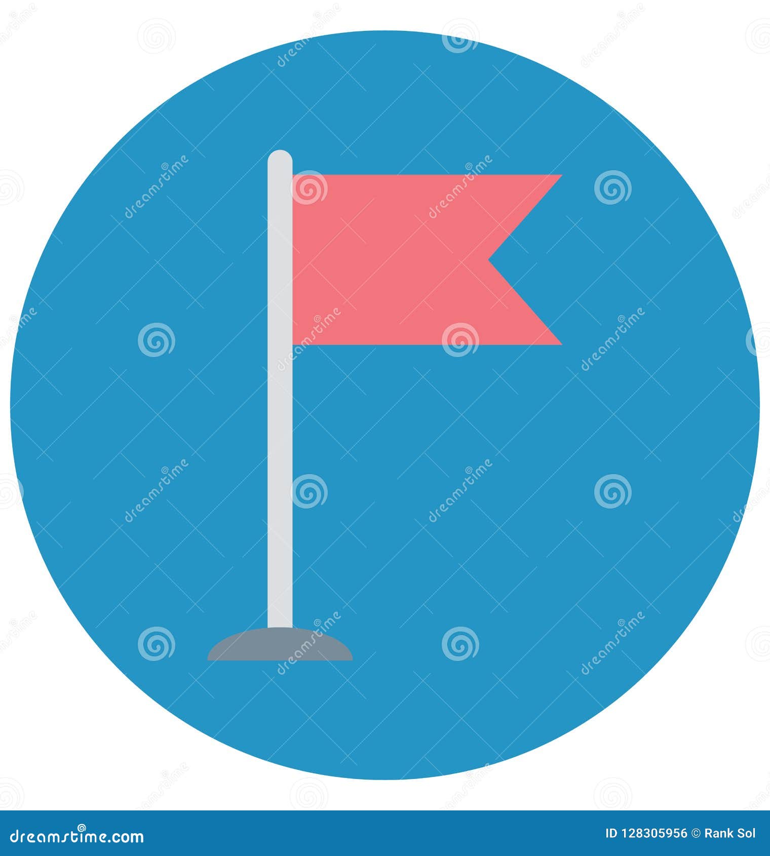 Icono Del Vector Del Ejemplo De Color De La Bandera Ilustración del ...
