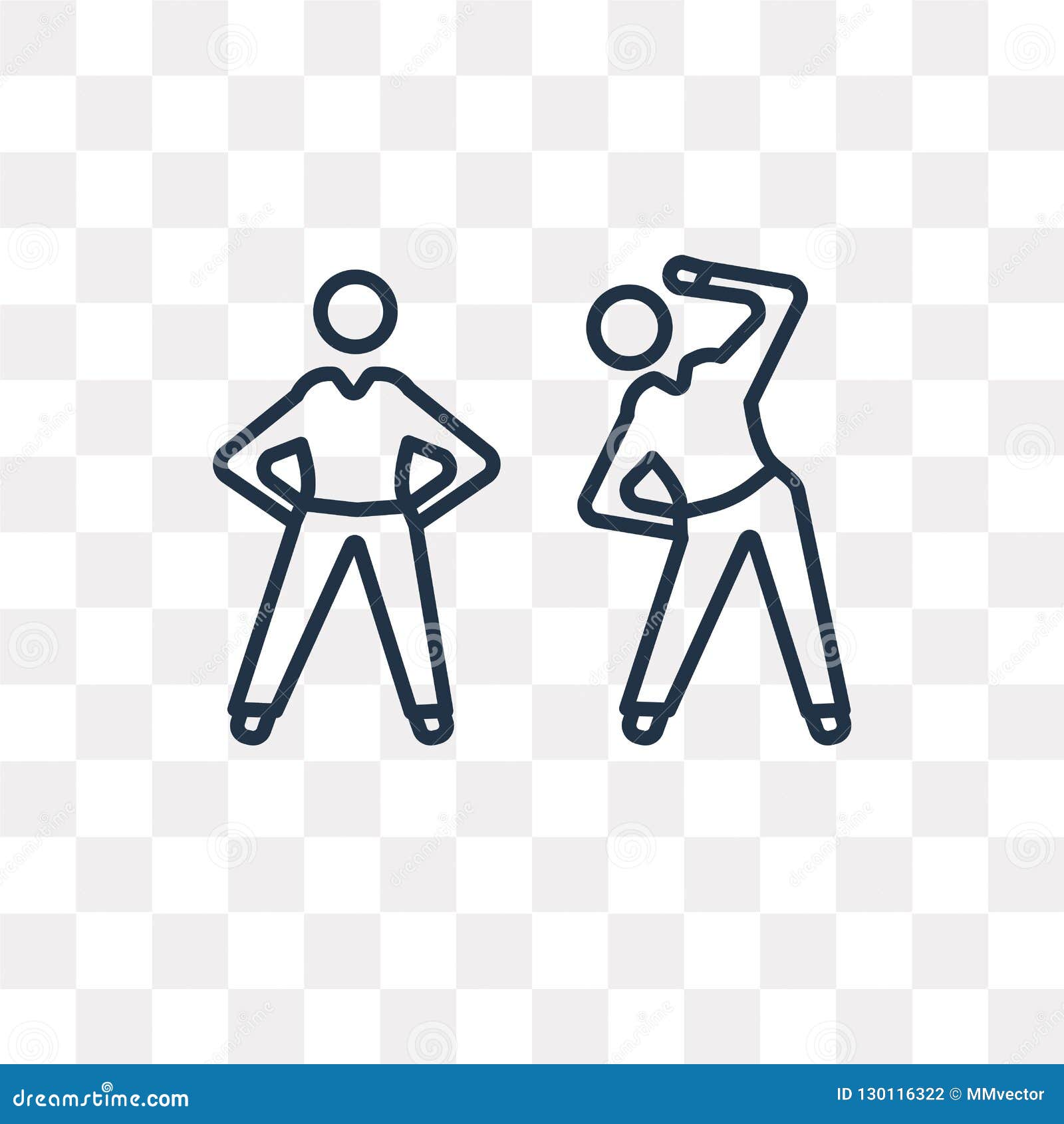 Icono Del Vector Del Ejercicio Aislado En El Fondo Transparente, Linear ...