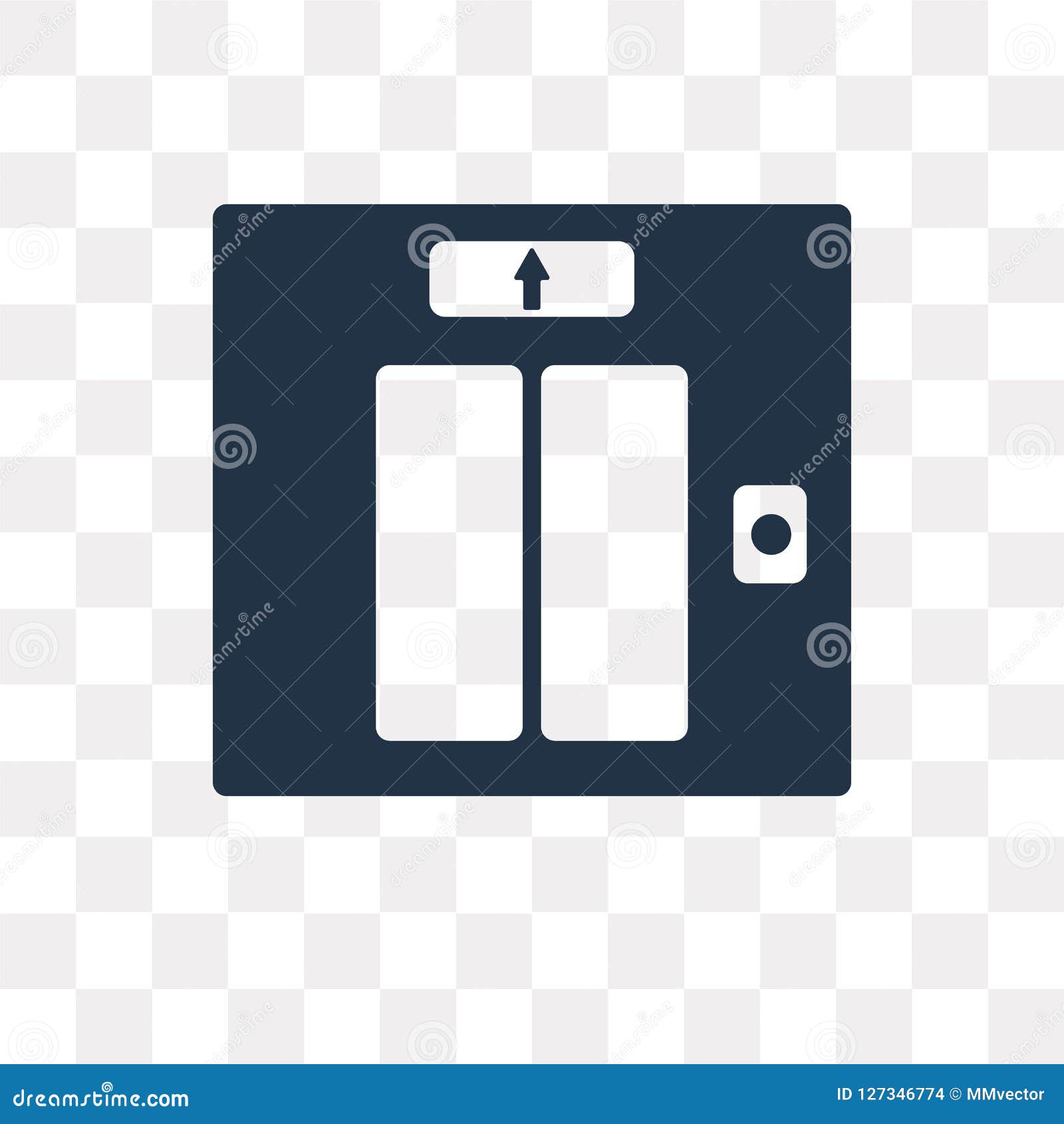 Icono Del Vector Del Elevador Aislado En El Fondo Transparente, Elevato ...