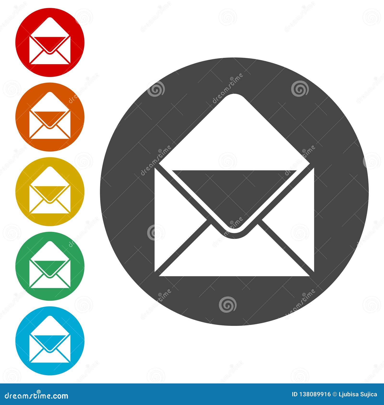 Icono Del Vector Del Email, Icono Del Email Ilustración del Vector ...