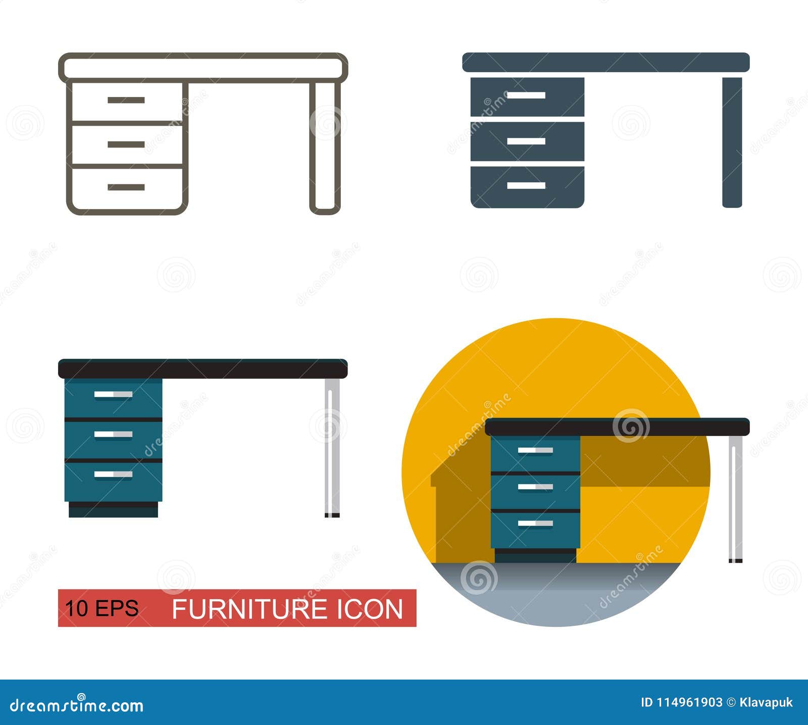 Icono Del Vector Del Escritorio Ilustración del Vector - Ilustración de ...