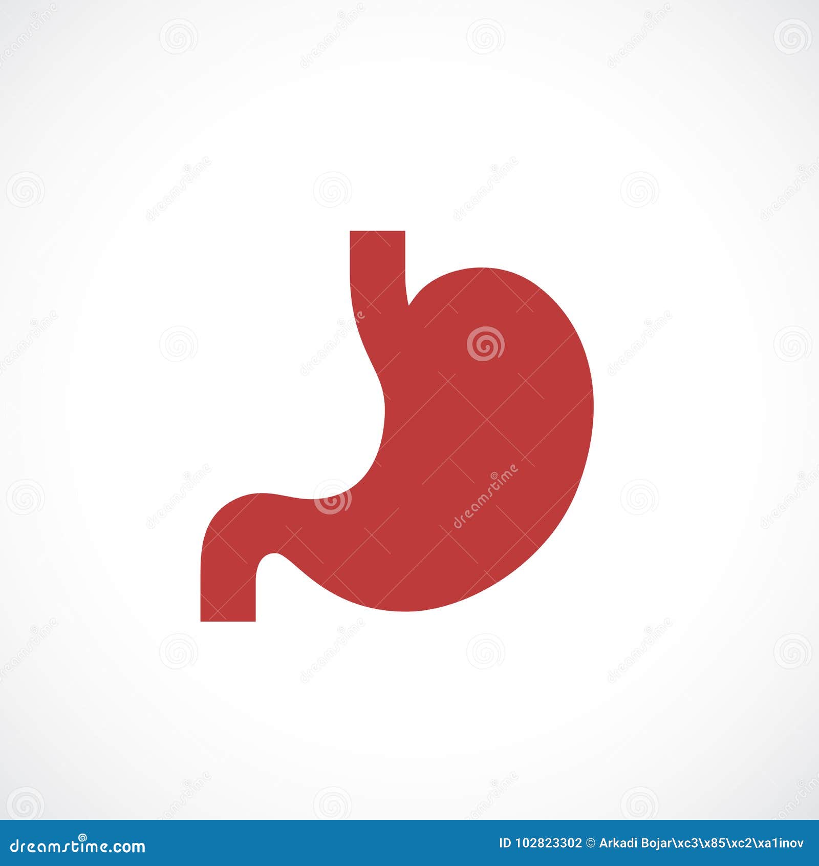 Icono Del Vector Del Estómago Ilustración del Vector - Ilustración de ...