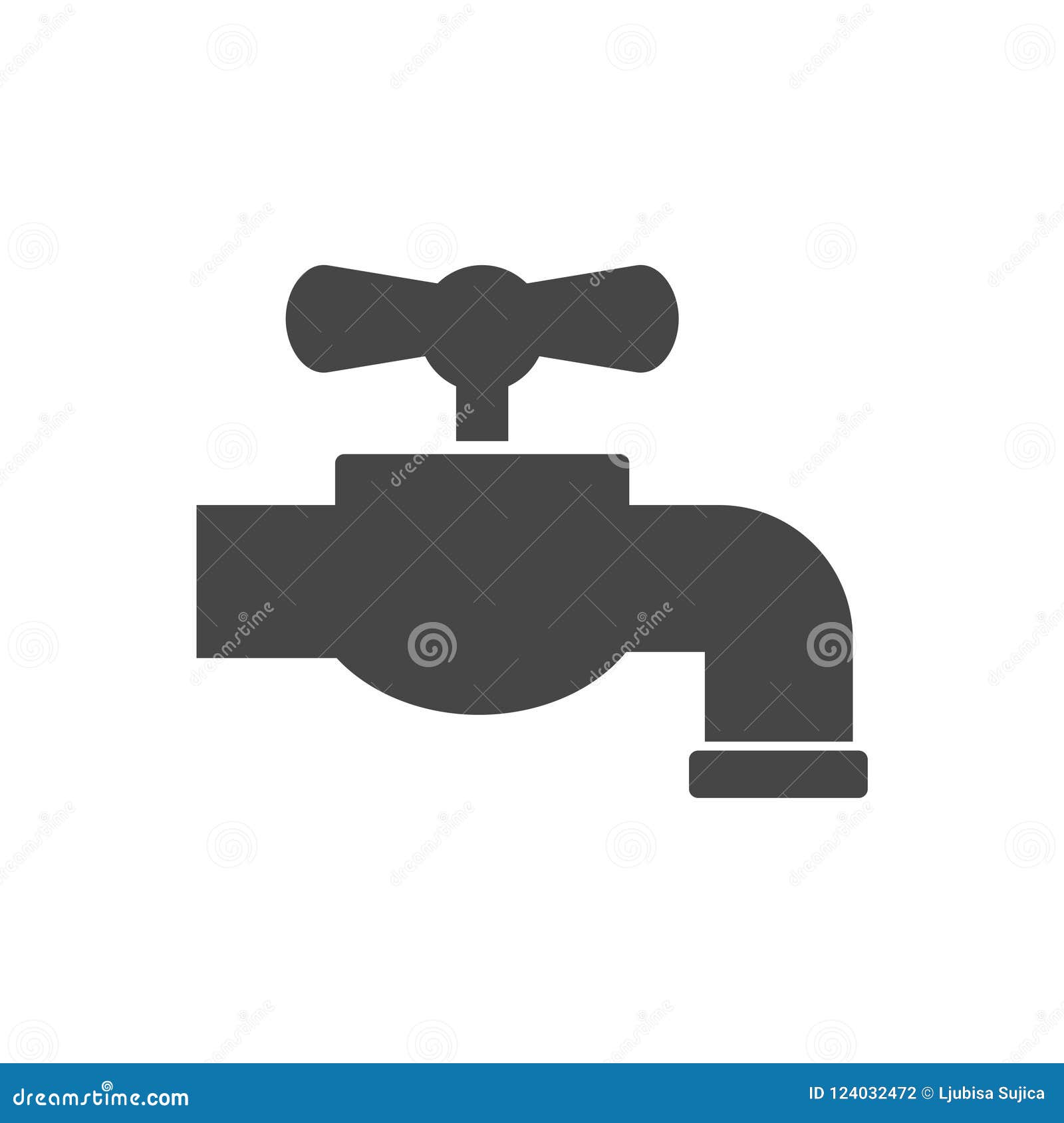 Icono Del Vector Del Grifo, Símbolo Del Golpecito Del Vector ...