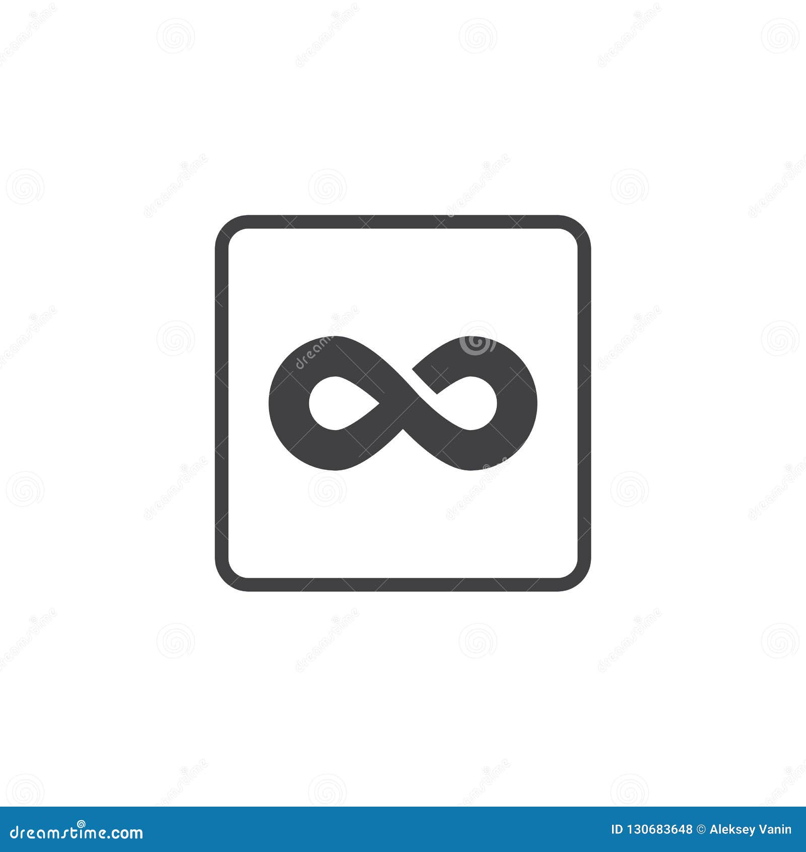 Icono Del Vector Del Infinito Ilustración del Vector - Ilustración de ...