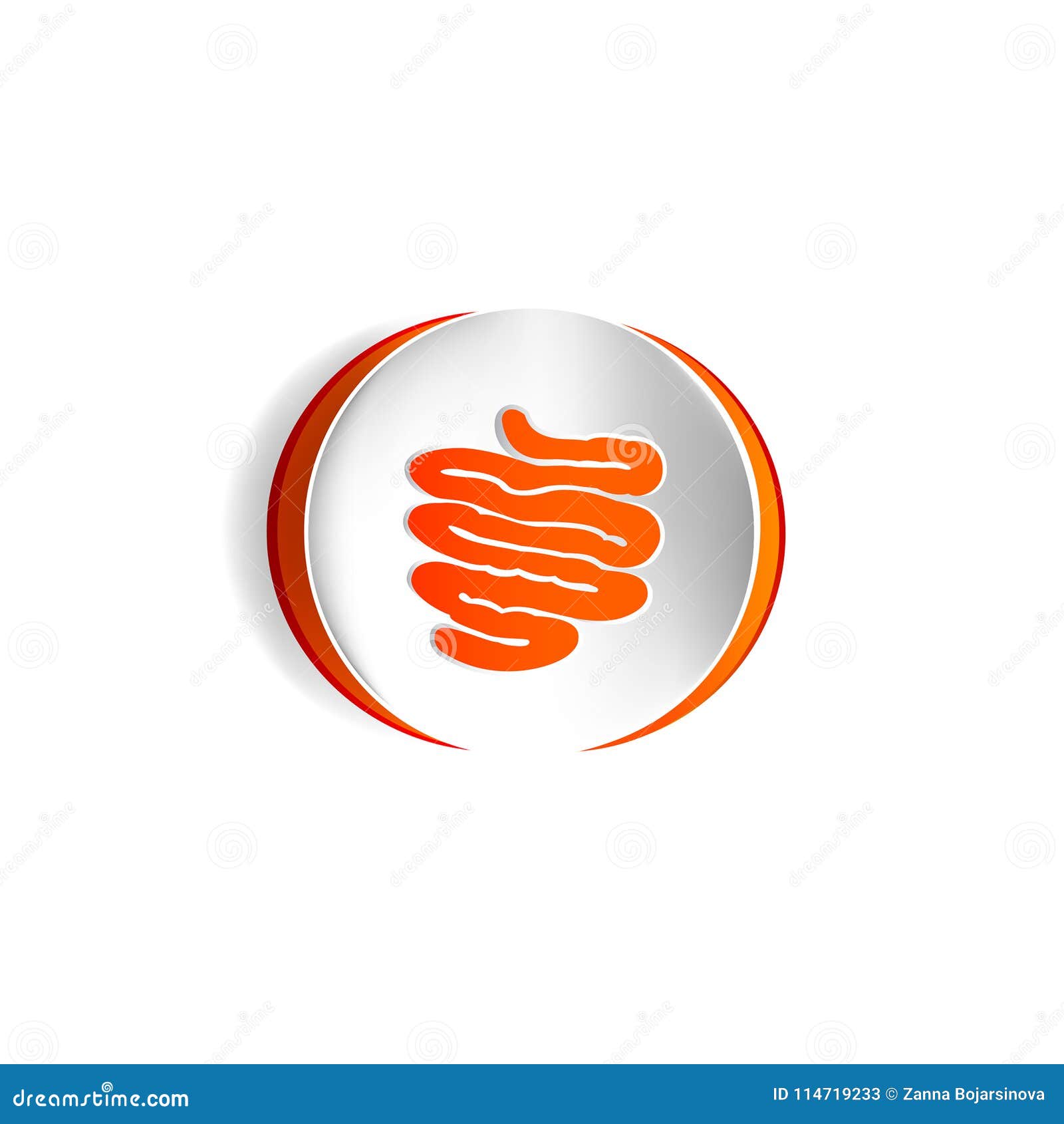 Icono Del Vector Del Intestino Delgado Ilustración del Vector ...