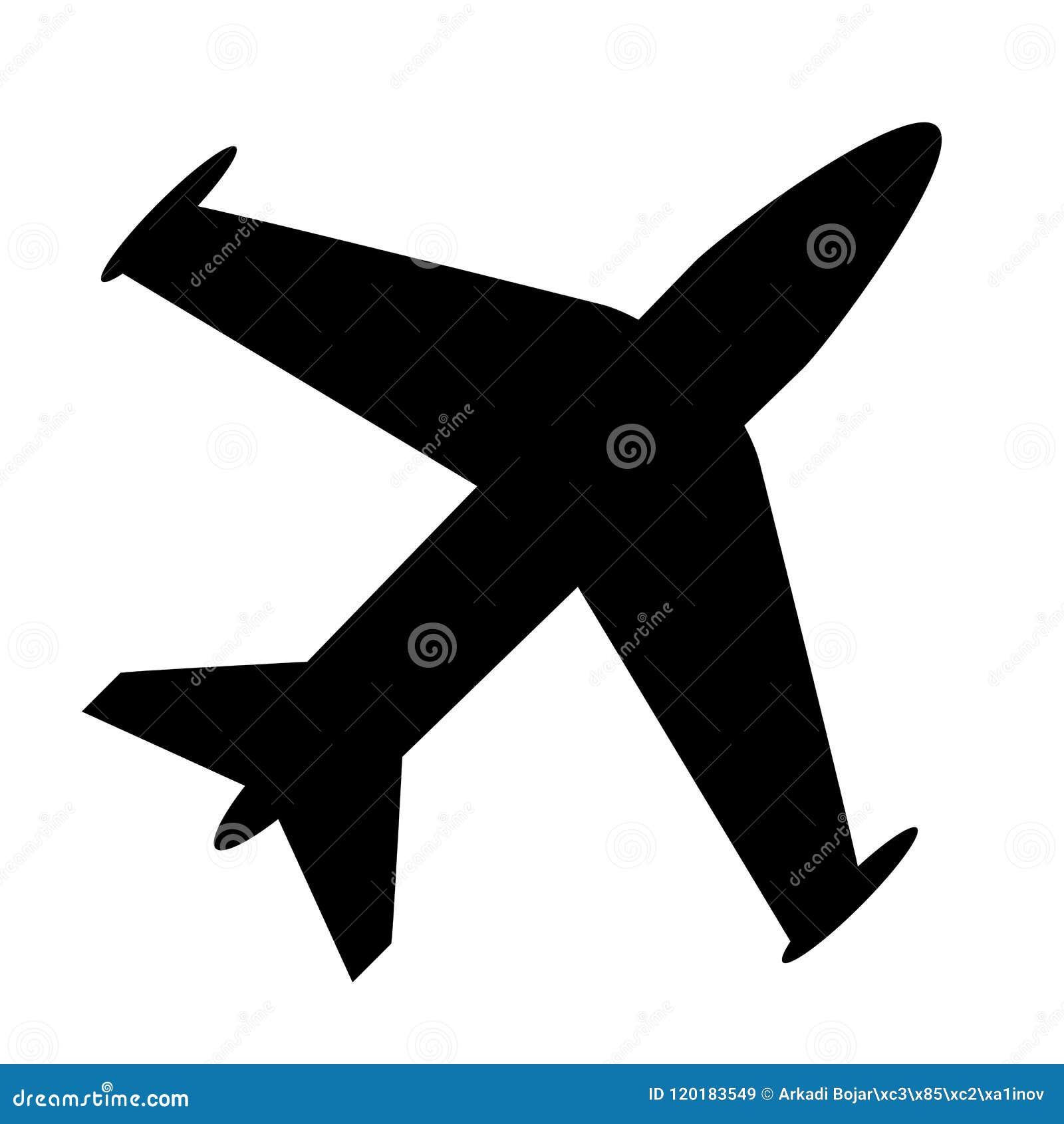 Icono Del Vector Del Jet De Los Aviones Ilustración del Vector ...