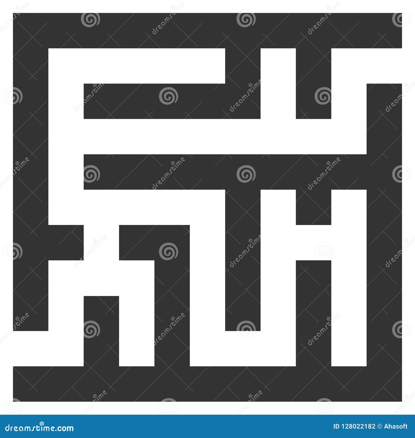 Icono Del Vector Del Laberinto Ilustración del Vector - Ilustración de ...