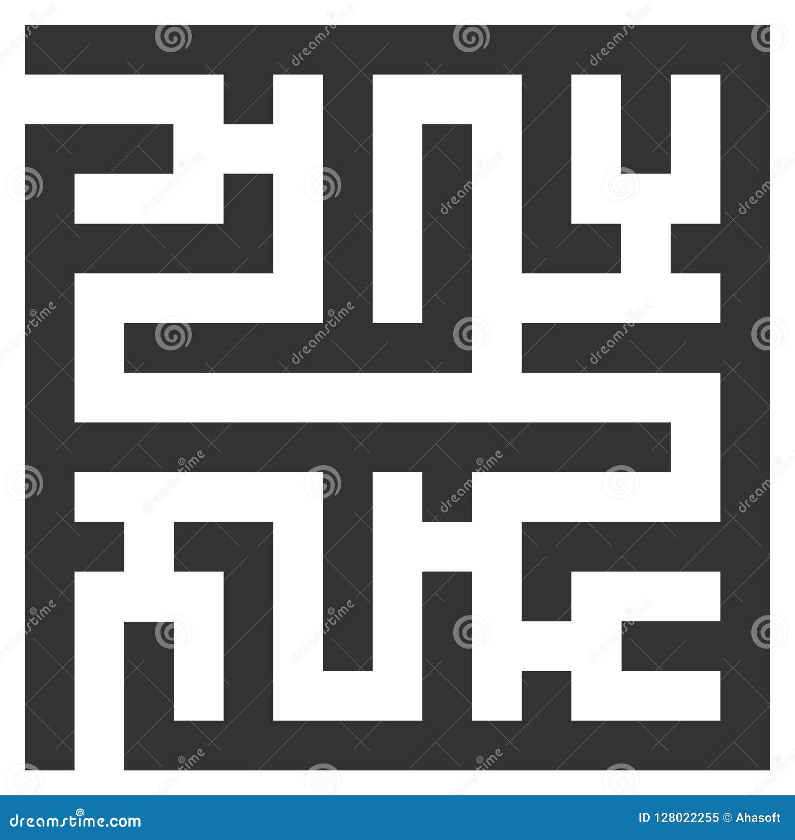 Icono Del Vector Del Laberinto Ilustración del Vector - Ilustración de ...