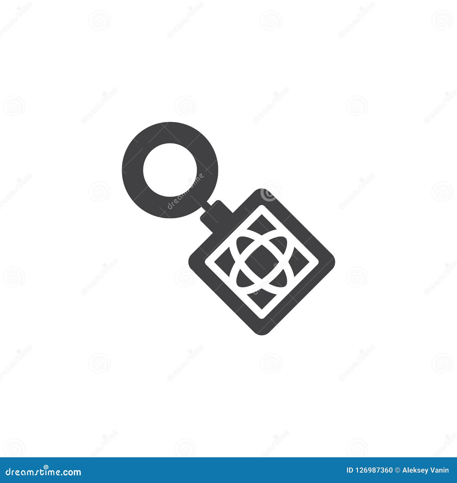 Icono Del Vector Del Llavero Ilustración del Vector - Ilustración de ...