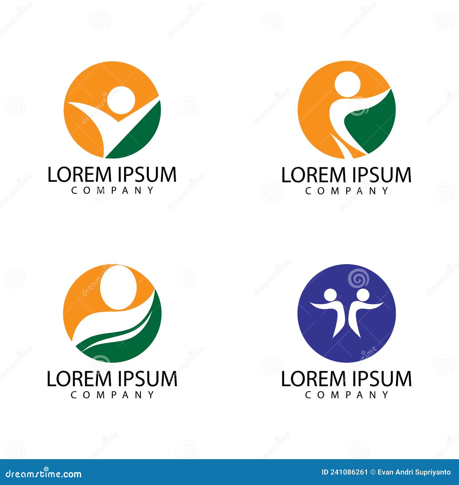 Icono Del Vector Del Logotipo De Personas Sanas Ilustración del Vector ...