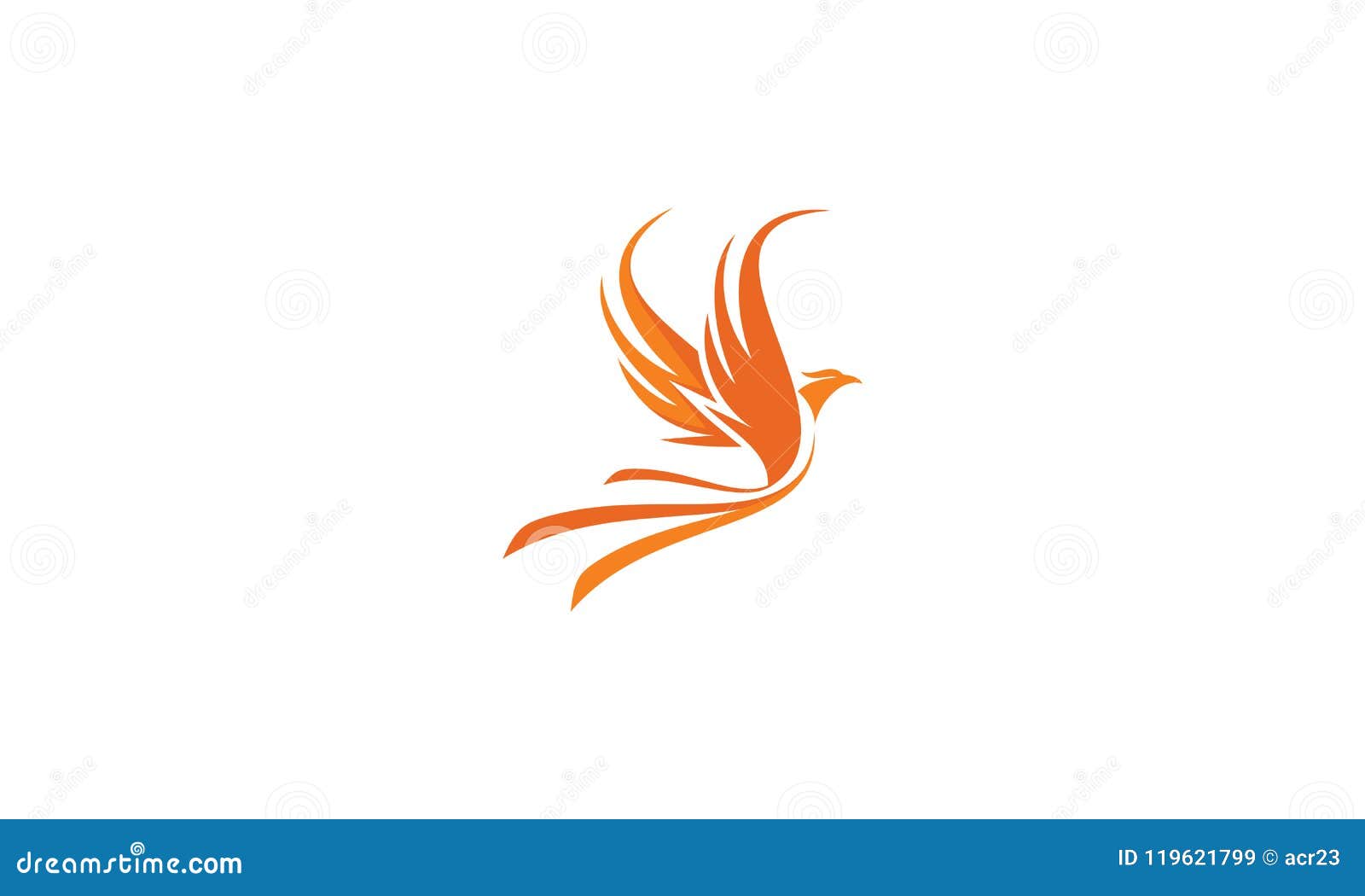 Icono Del Vector Del Logotipo Del Fuego De Phoenix Ilustración del ...