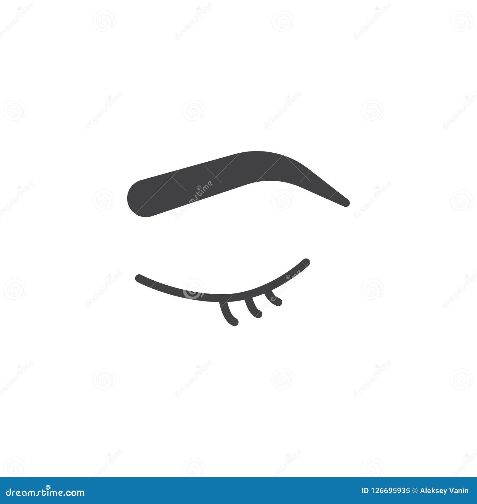 Icono Del Vector Del Maquillaje De Las Cejas Ilustración del Vector ...
