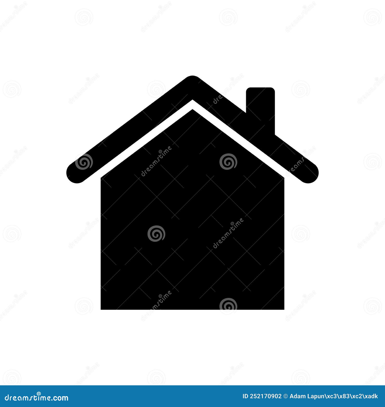Icono Del Vector Negro De La Casa En Fondo Blanco Ilustración del ...