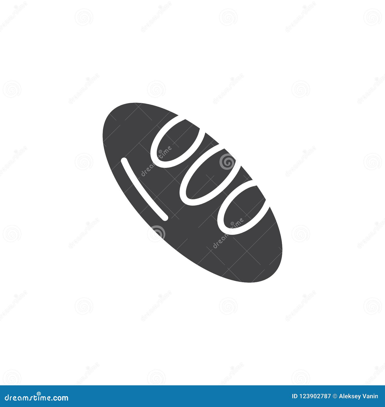 Icono Del Vector Del Pan Del Pan Ilustración del Vector - Ilustración ...