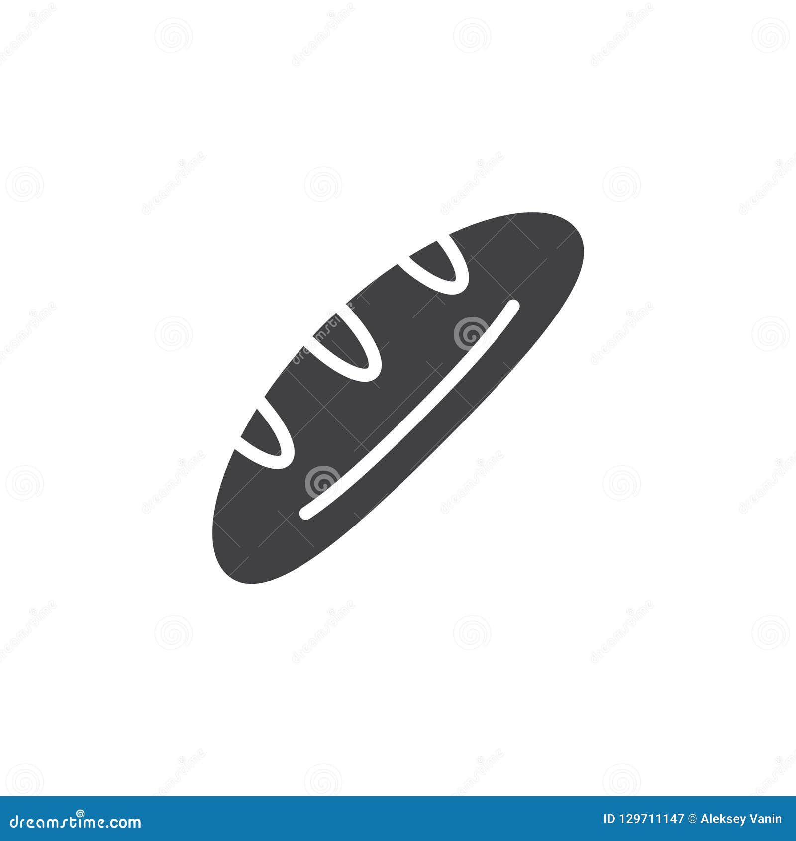 Icono Del Vector Del Pan Del Pan Ilustración del Vector - Ilustración ...