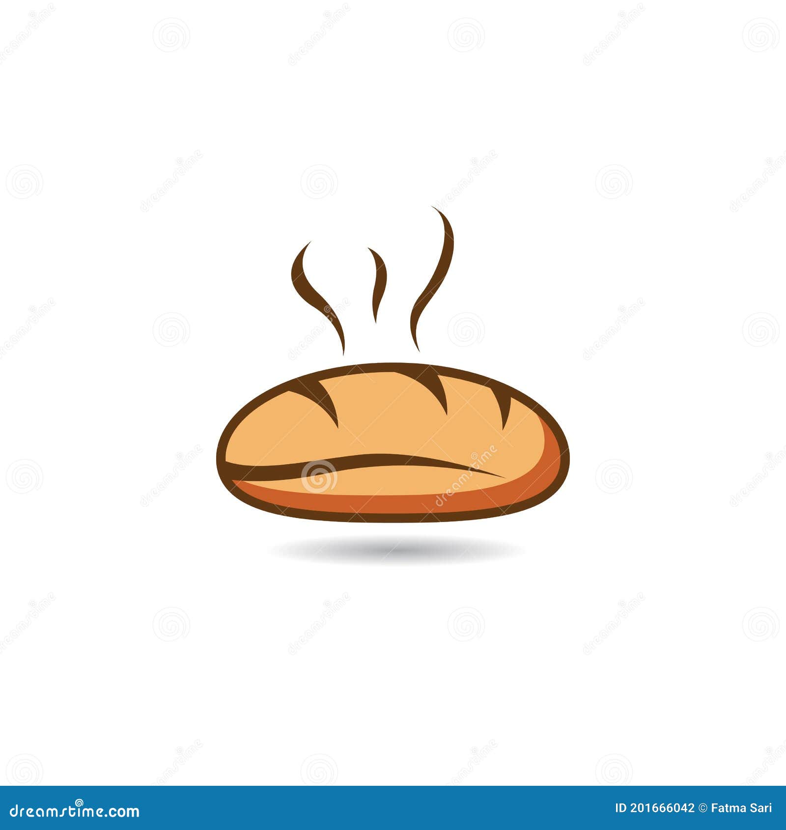 Icono del vector del pan ilustración del vector. Ilustración de ...