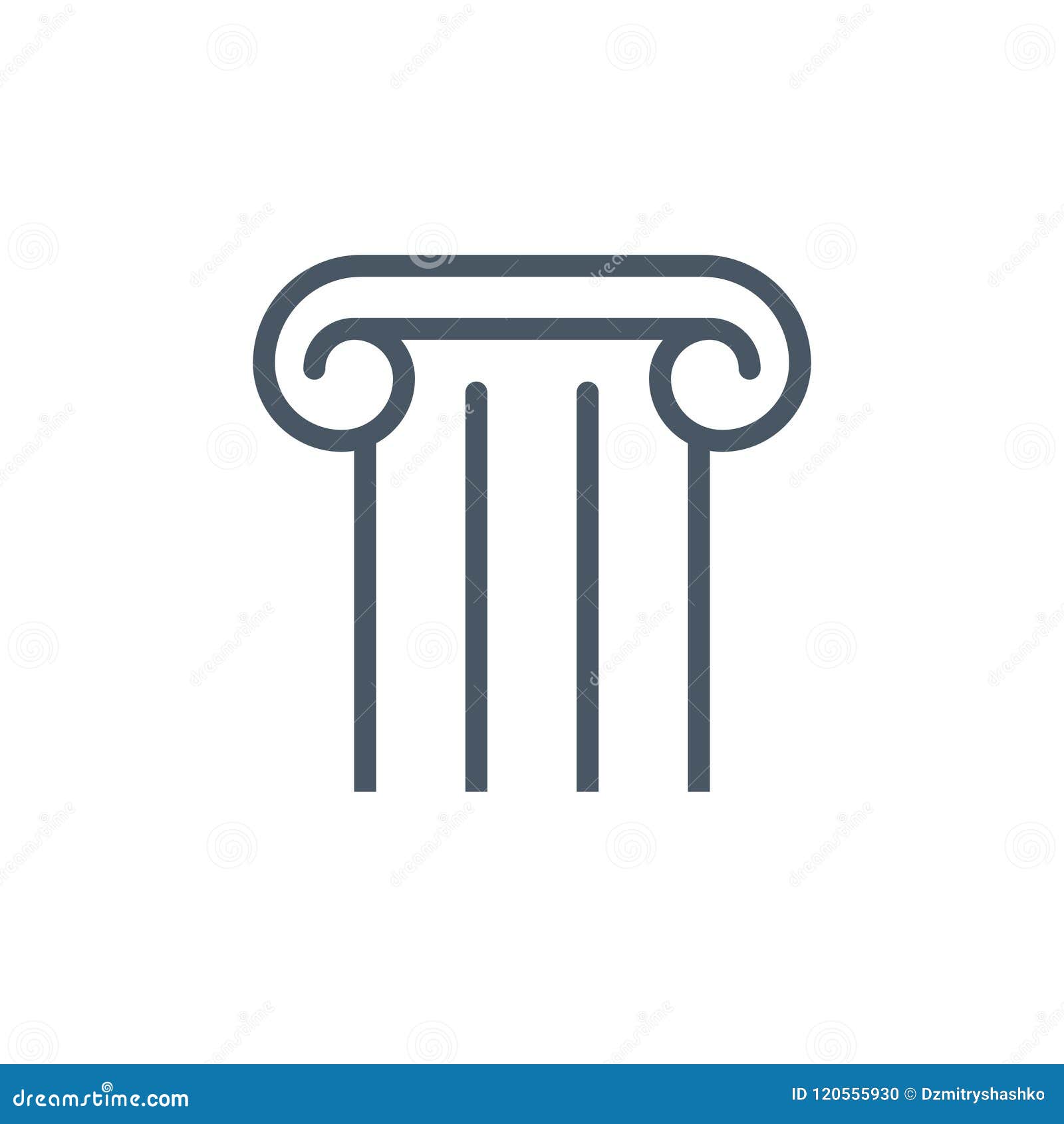 Icono del vector del pilar ilustración del vector. Ilustración de ...