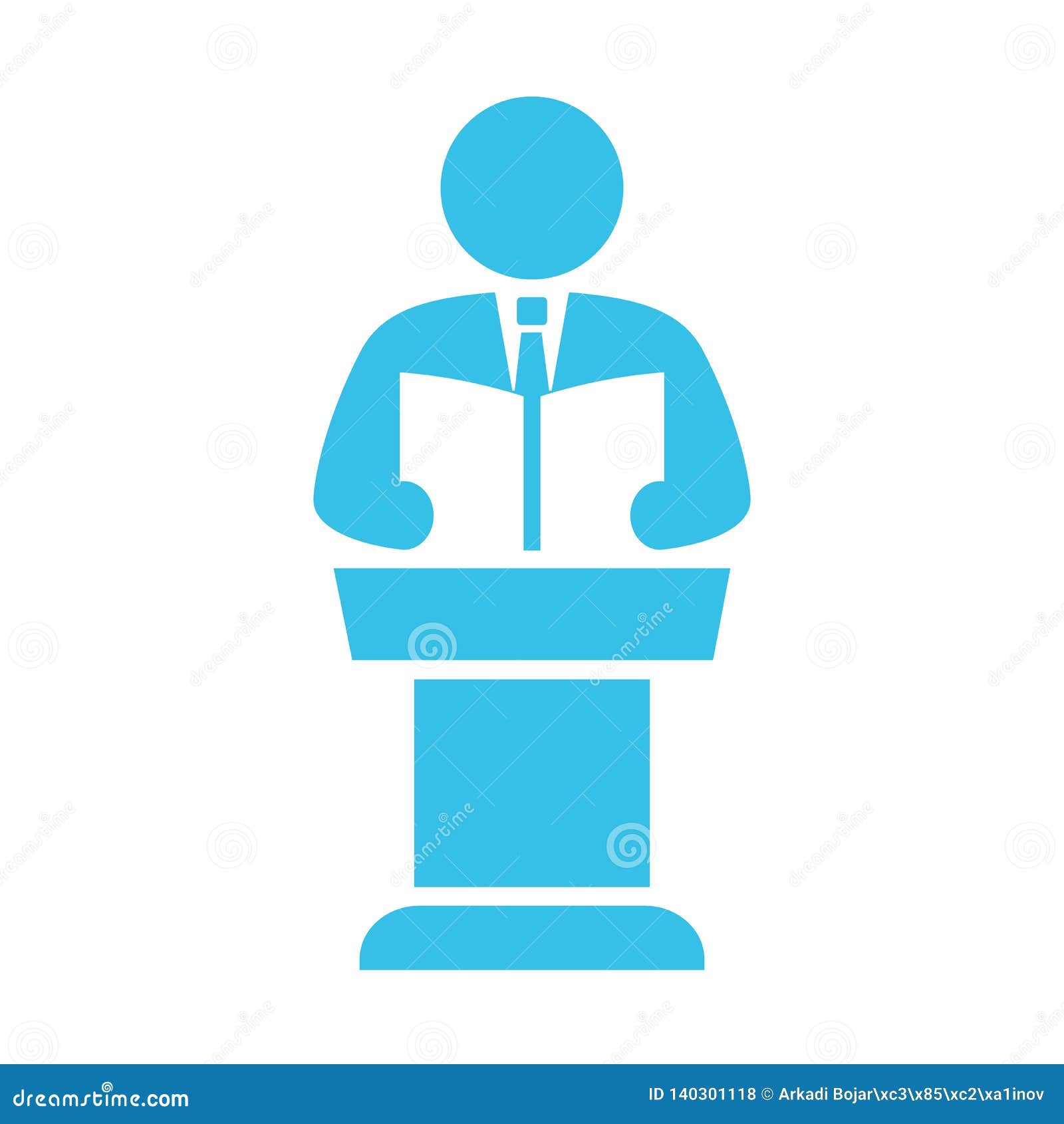 Icono Del Vector Del Presidente Ilustración del Vector - Ilustración de ...