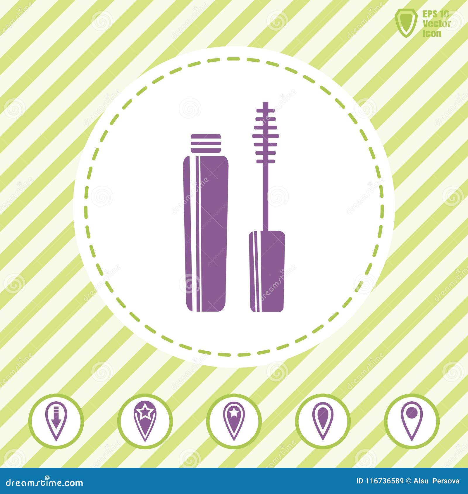 Icono del vector del rimel ilustración del vector. Ilustración de sala ...