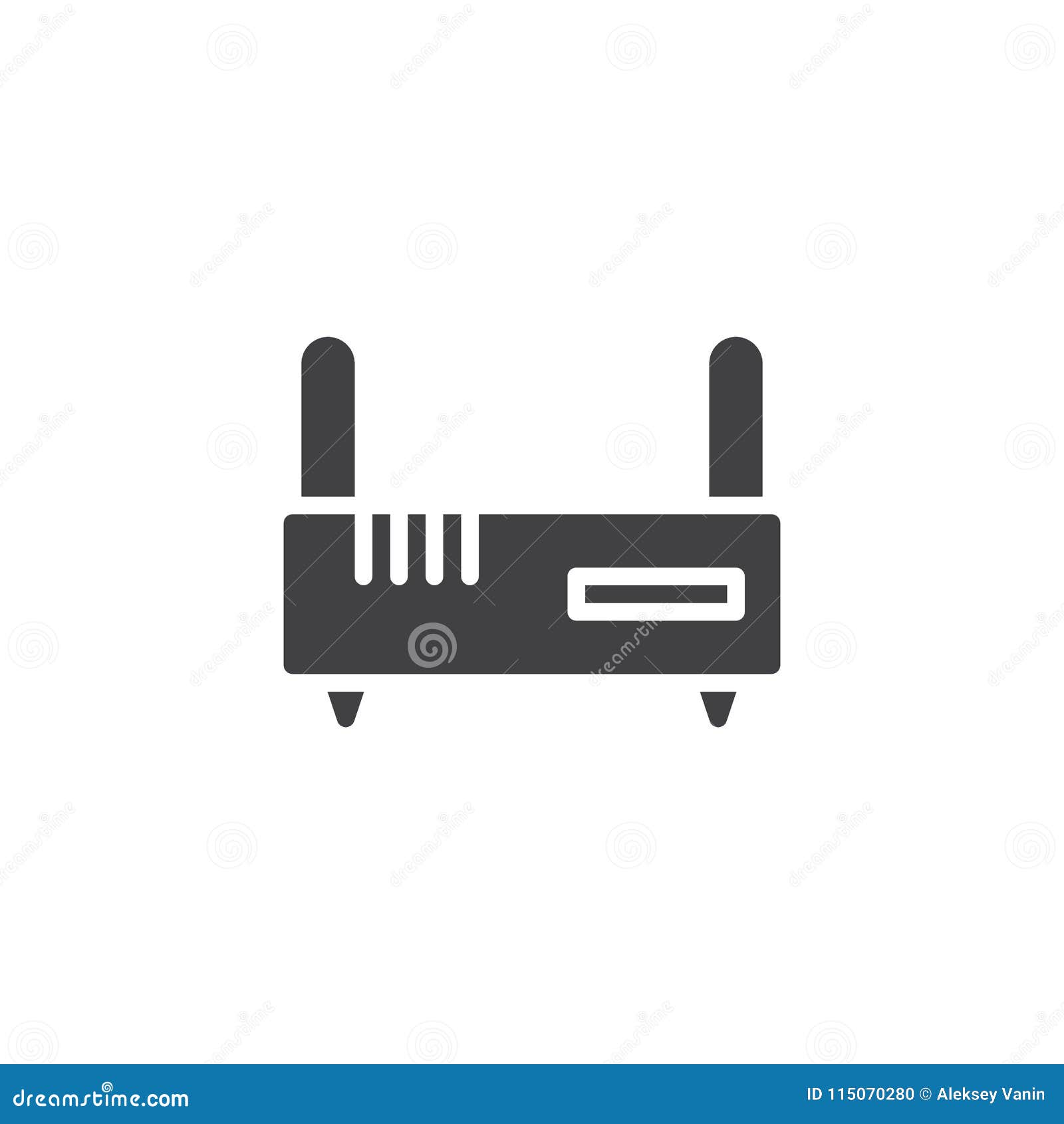 Icono Del Vector Del Router Ilustración del Vector - Ilustración de ...