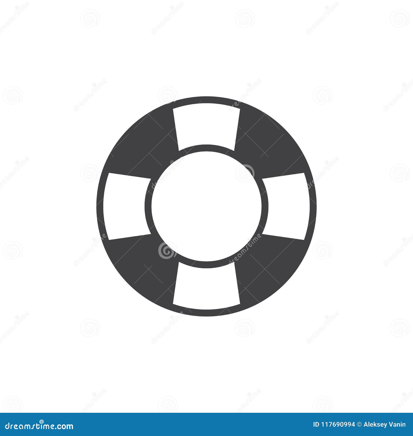 Icono Del Vector Del Salvavidas Ilustración del Vector - Ilustración de ...