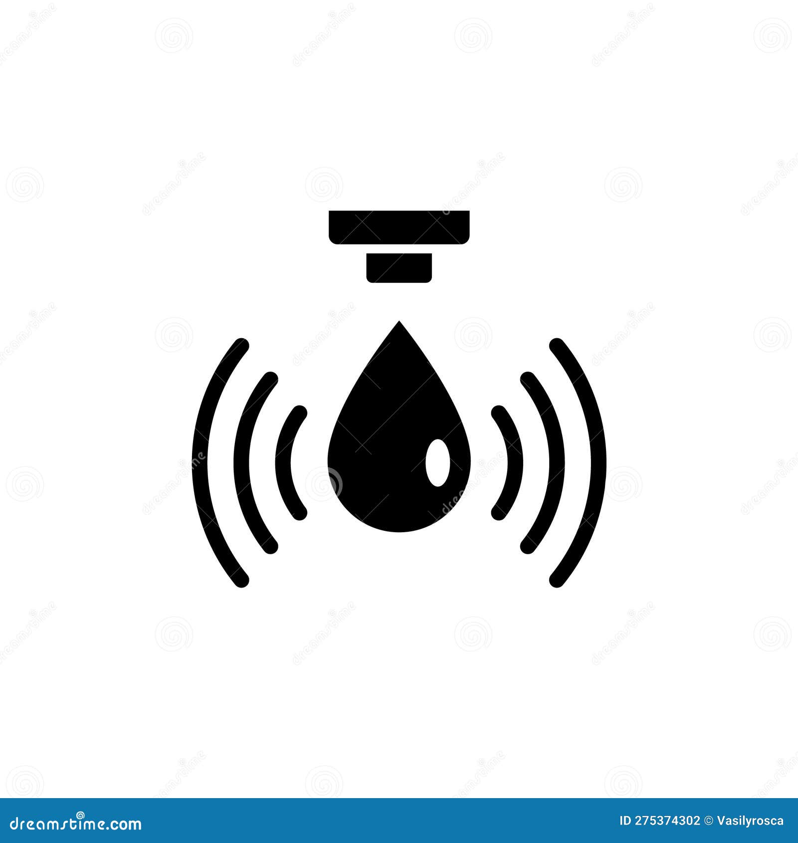 Icono Del Vector Del Sensor De Agua. Diseño Del Logotipo Del Sensor De ...