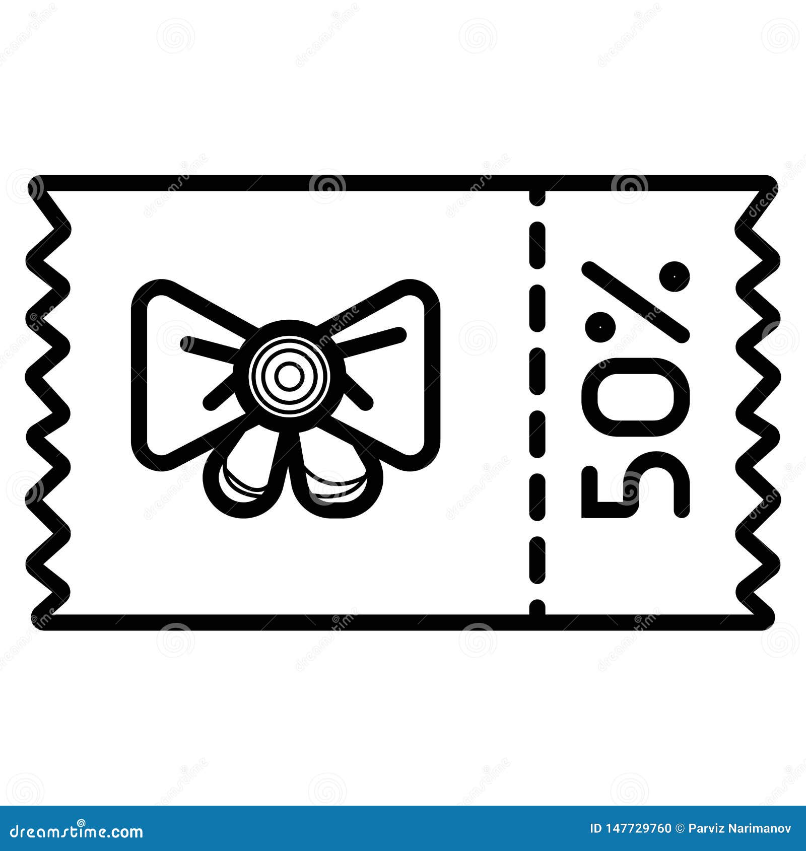 Icono del vector del vale ilustración del vector. Ilustración de precio ...