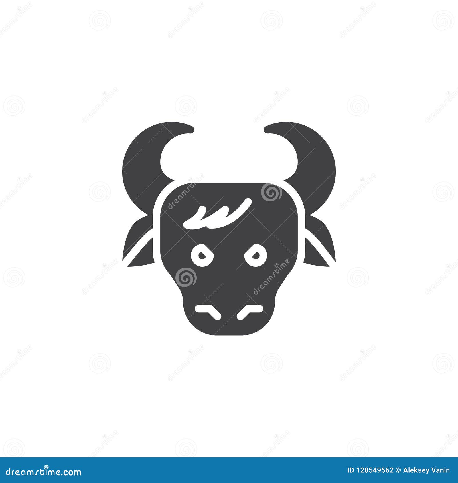 Icono Del Vector Del Zodiaco Del Tauro Ilustración del Vector ...