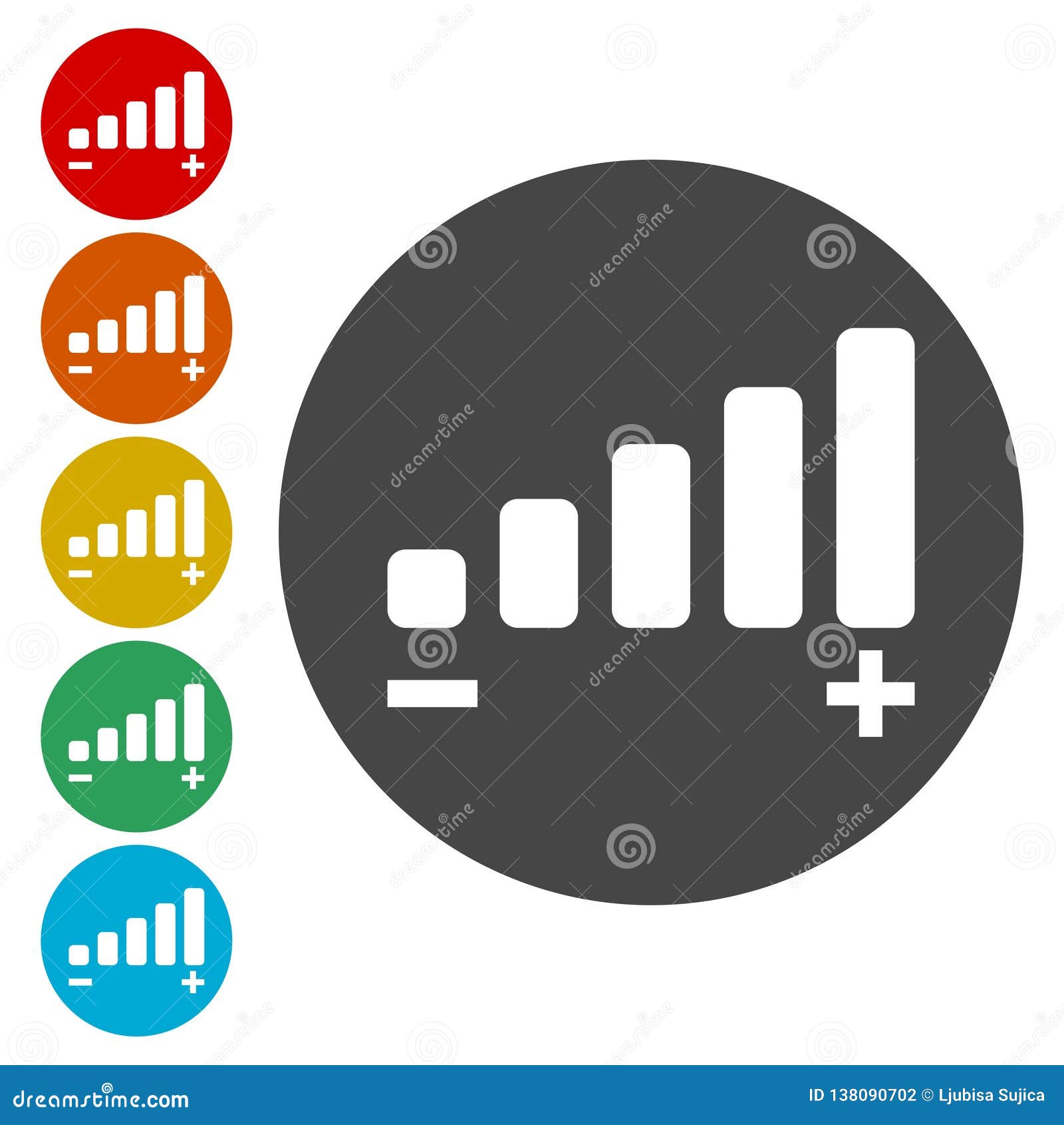 Icono Del Volumen, Icono Del Vector Del Ajuste Del Volumen Ilustración ...