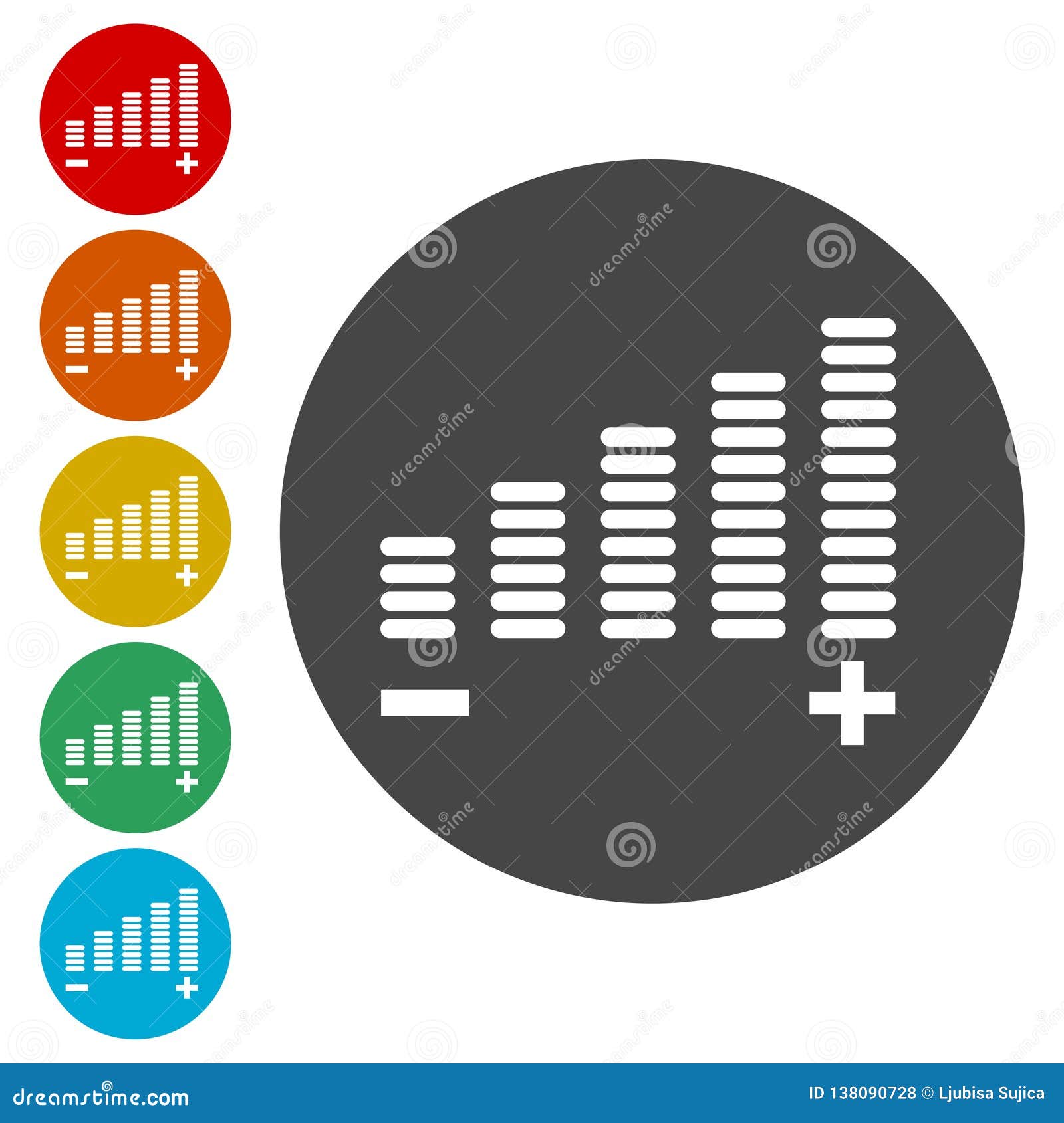 Icono Del Volumen, Icono Del Vector Del Ajuste Del Volumen Ilustración ...