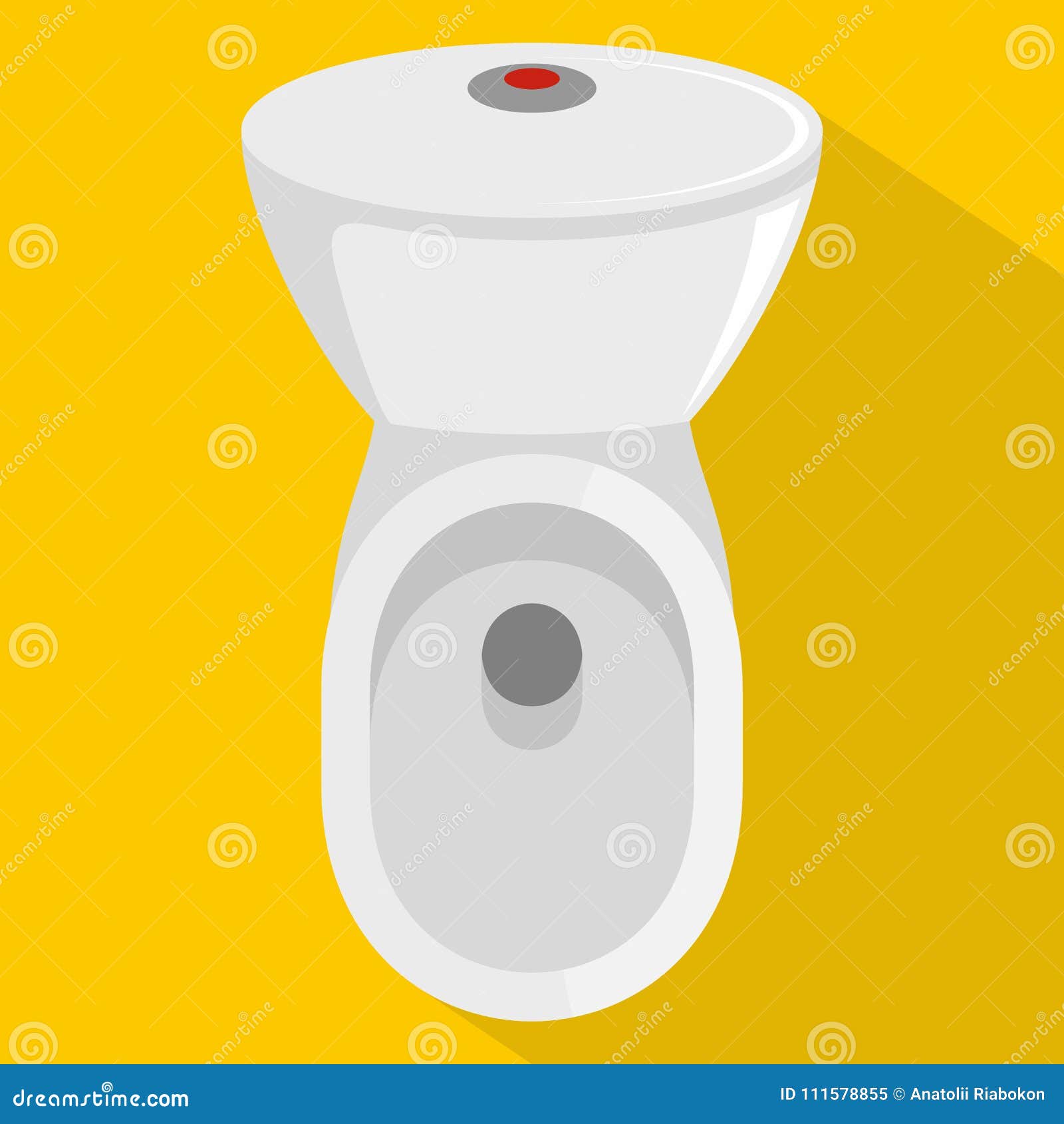 Icono del Wc, estilo plano ilustración del vector. Ilustración de ...