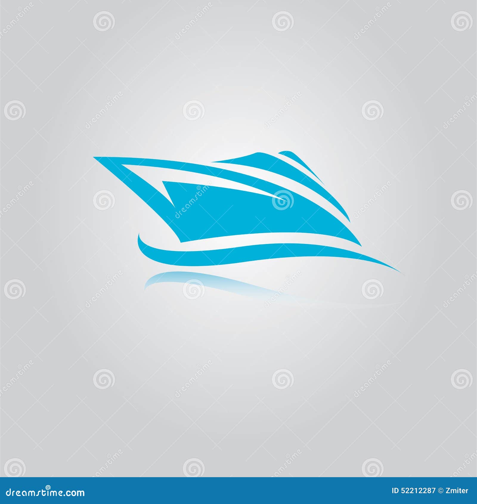 Icono del yate del vector ilustración del vector. Ilustración de barco ...