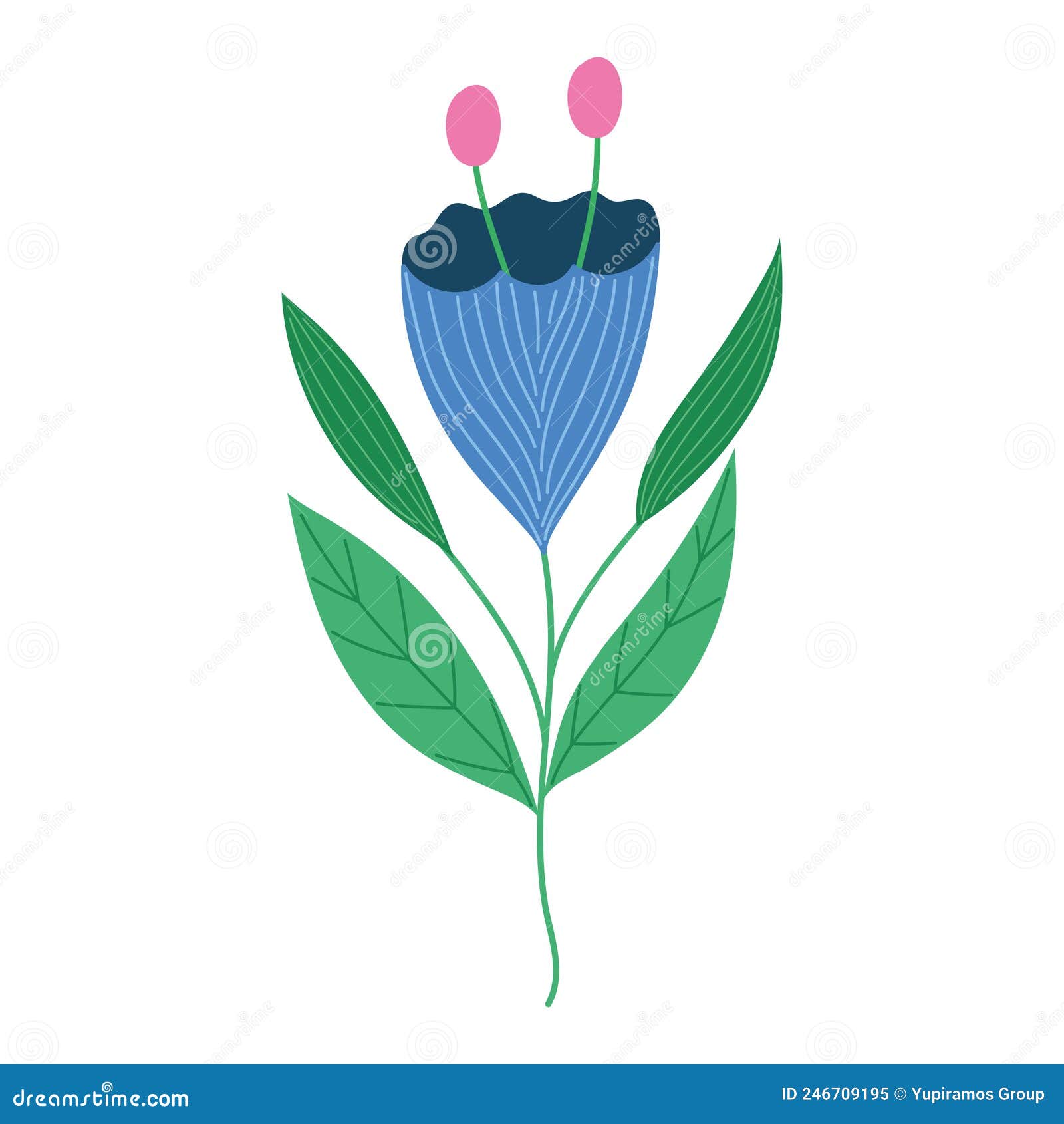 Icono delicado de la flor ilustración del vector. Ilustración de ...