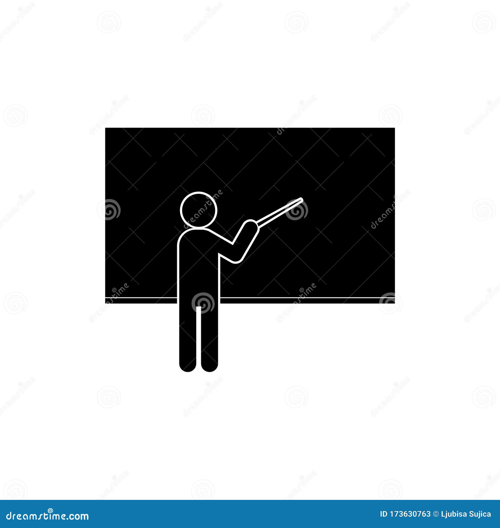 Icono Docente Aislado En Fondo Blanco Ilustración del Vector ...