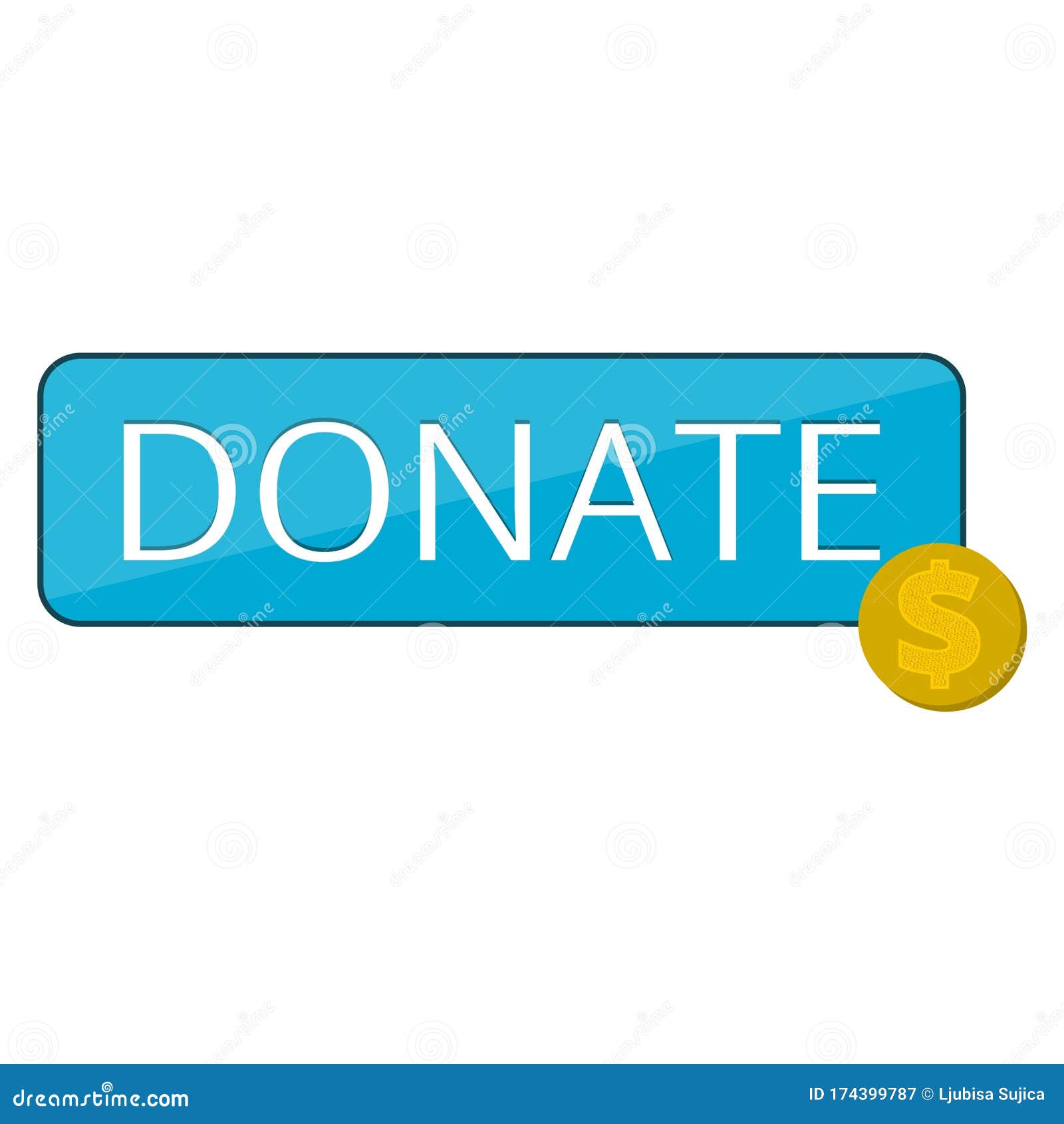 Icono donar signo ilustración del vector. Ilustración de gente - 174399787