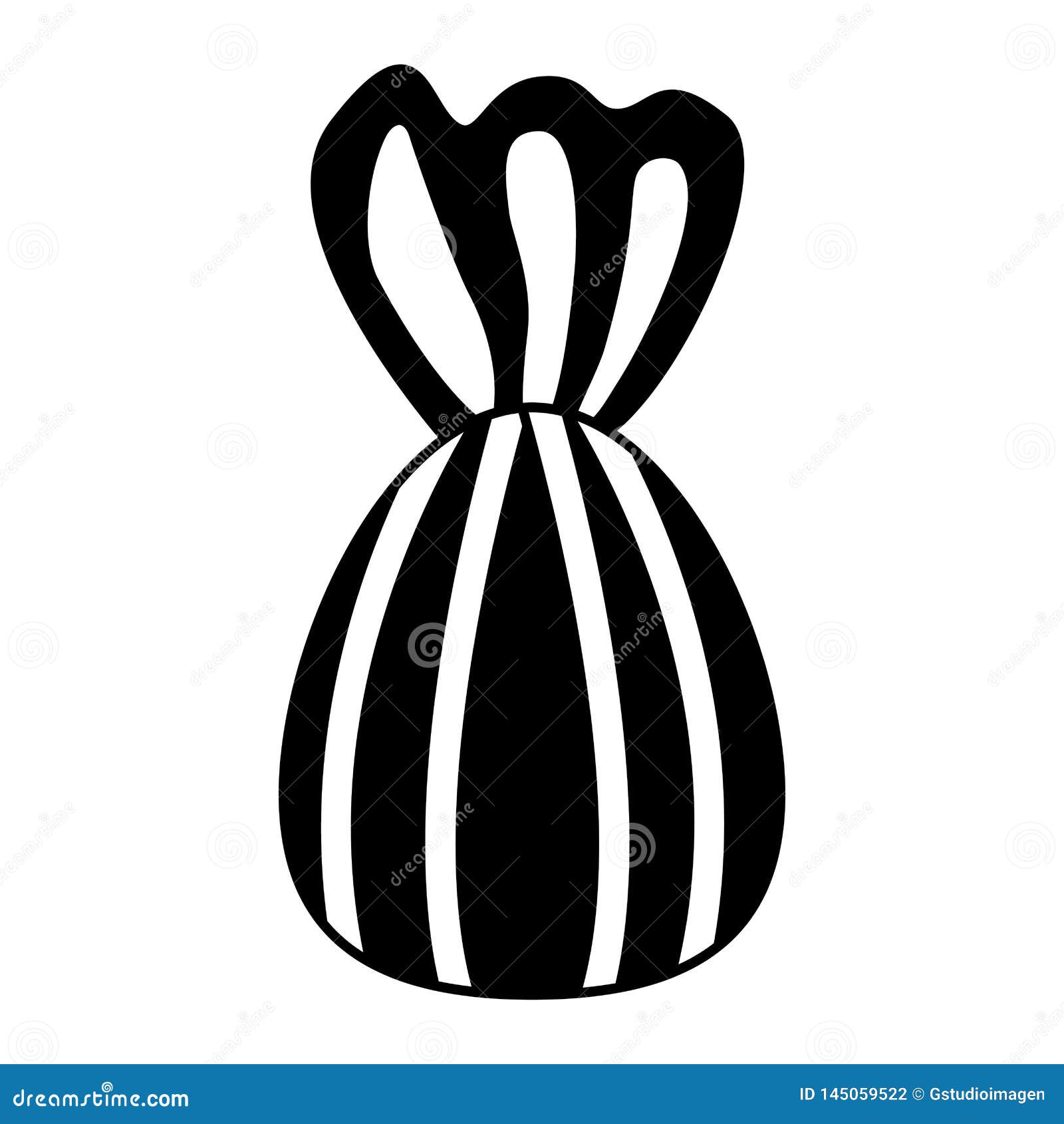 Icono Dulce Envuelto Del Sabor Del Caramelo Ilustración del Vector ...