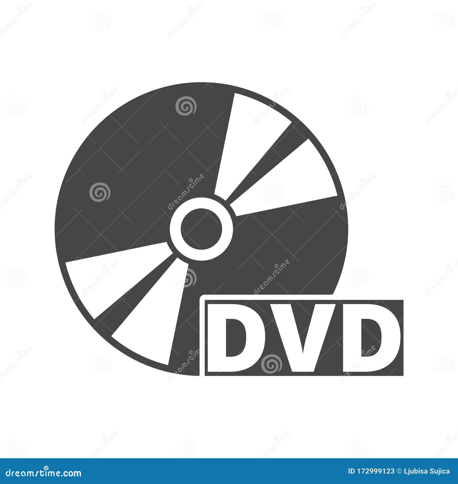 Icono Dvd Negro Aislado En Blanco Ilustración del Vector - Ilustración ...