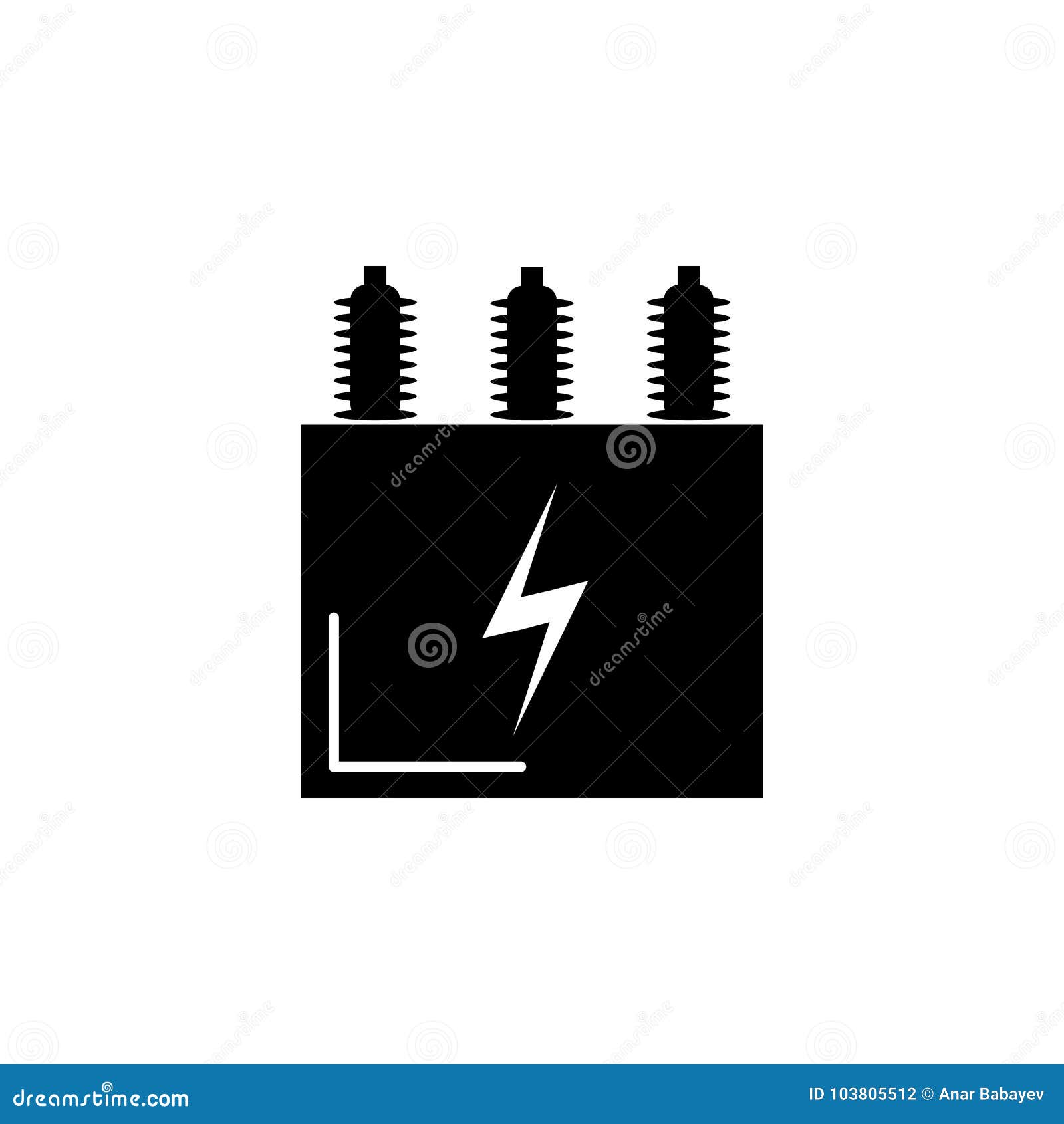 Icono Eléctrico Del Transformador Ilustración del Vector - Ilustración de pictograma, equipo ...