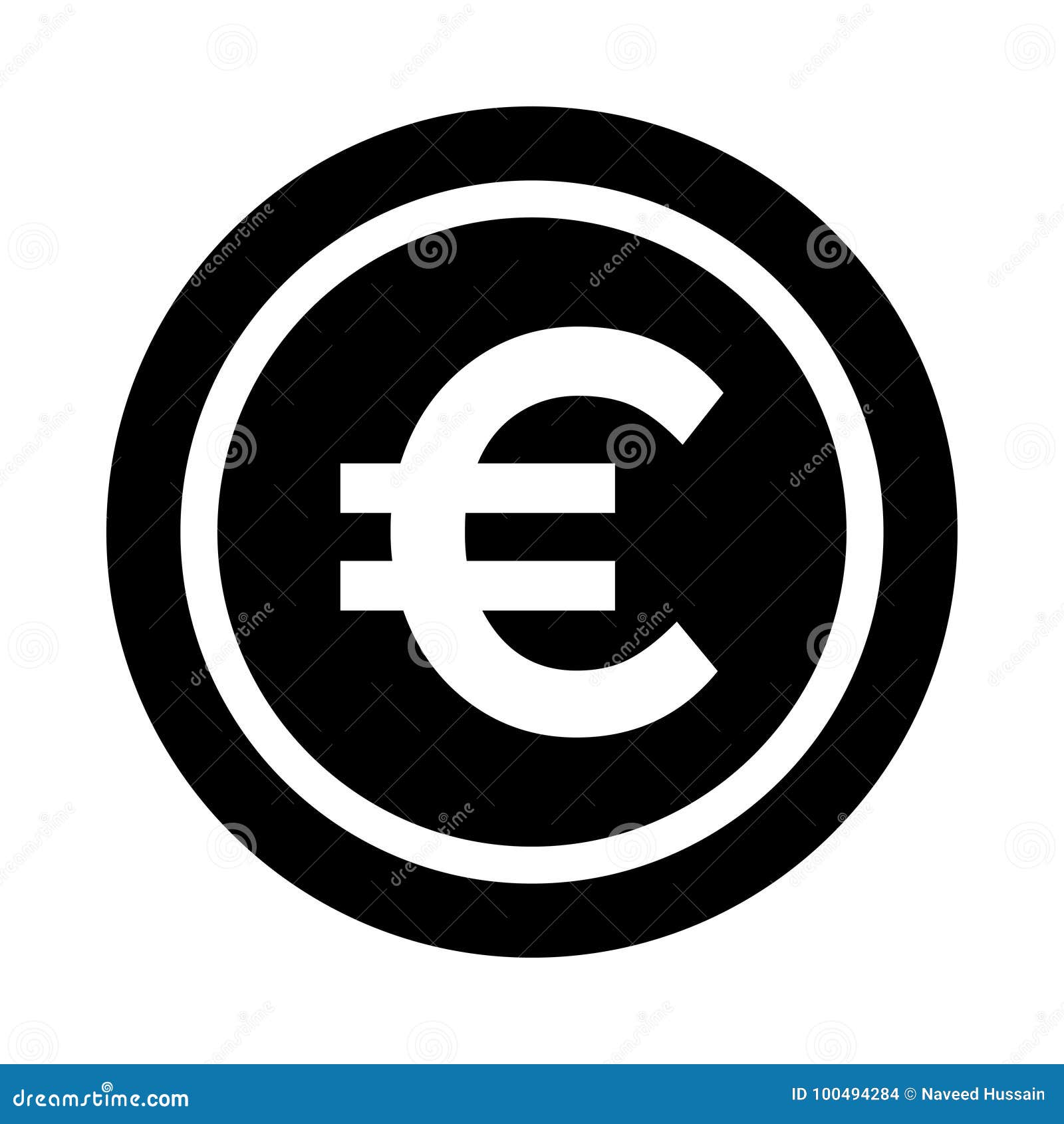 Icono euro stock de ilustración. Ilustración de euro - 100494284