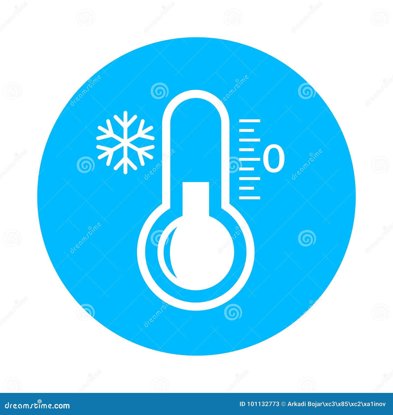 Icono frío del vector ilustración del vector. Ilustración de etiqueta ...